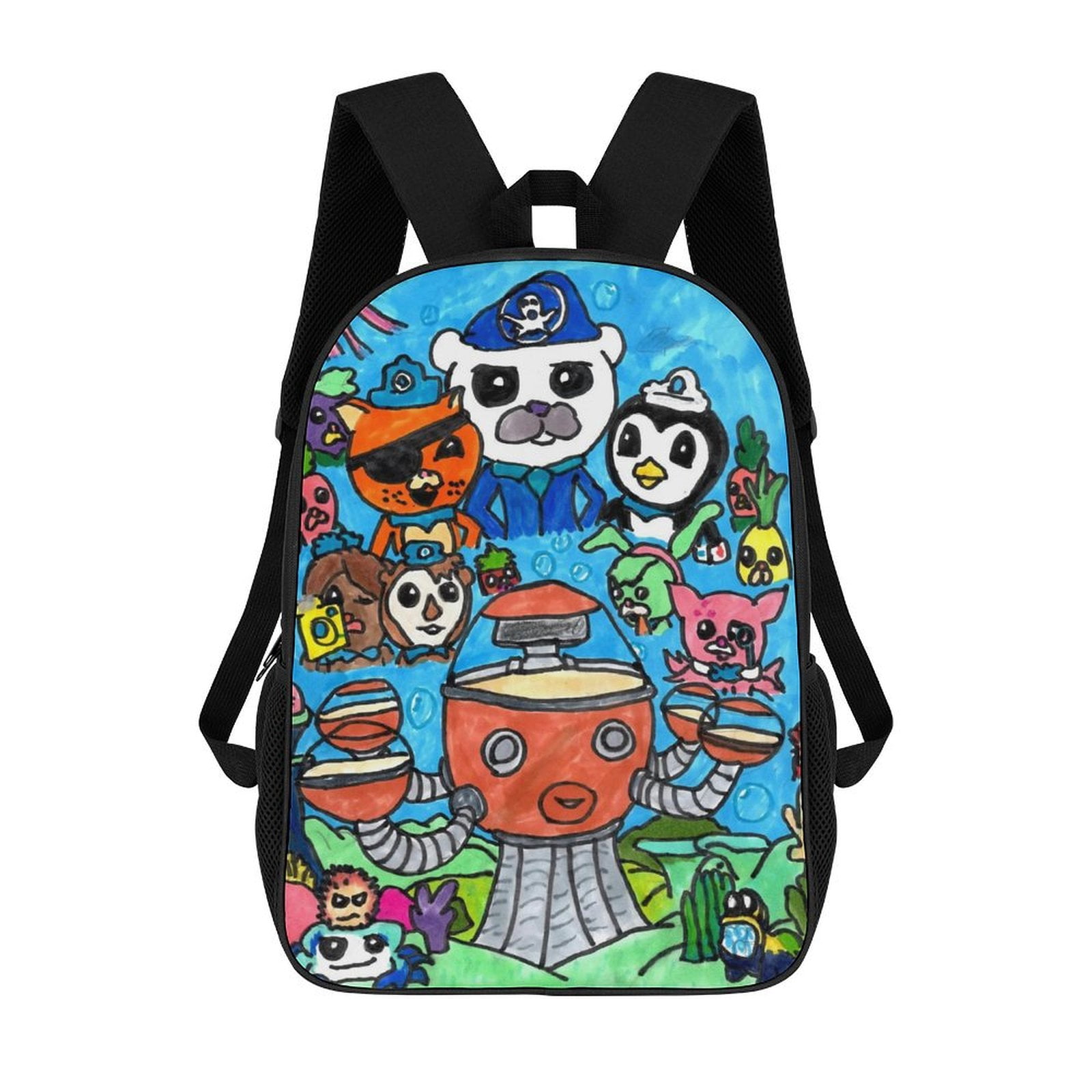 Octonauts Backpack Large Capacity 17 Inch Laptop Bag Lightweight ...