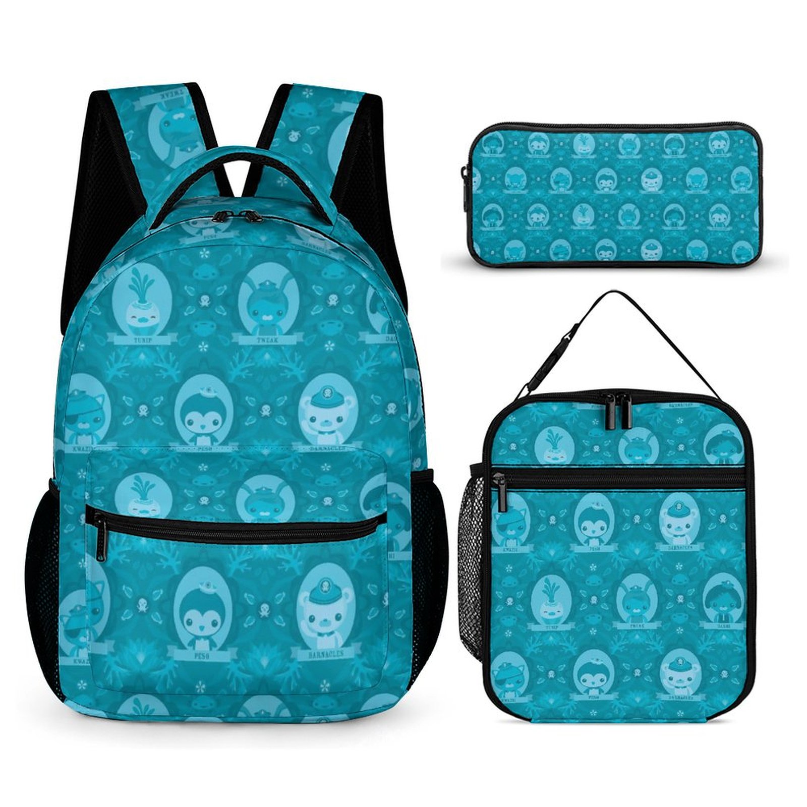 Octonauts Backpacks 3 Piece Set Bookbag with Lunch Bag And Pencil Case ...