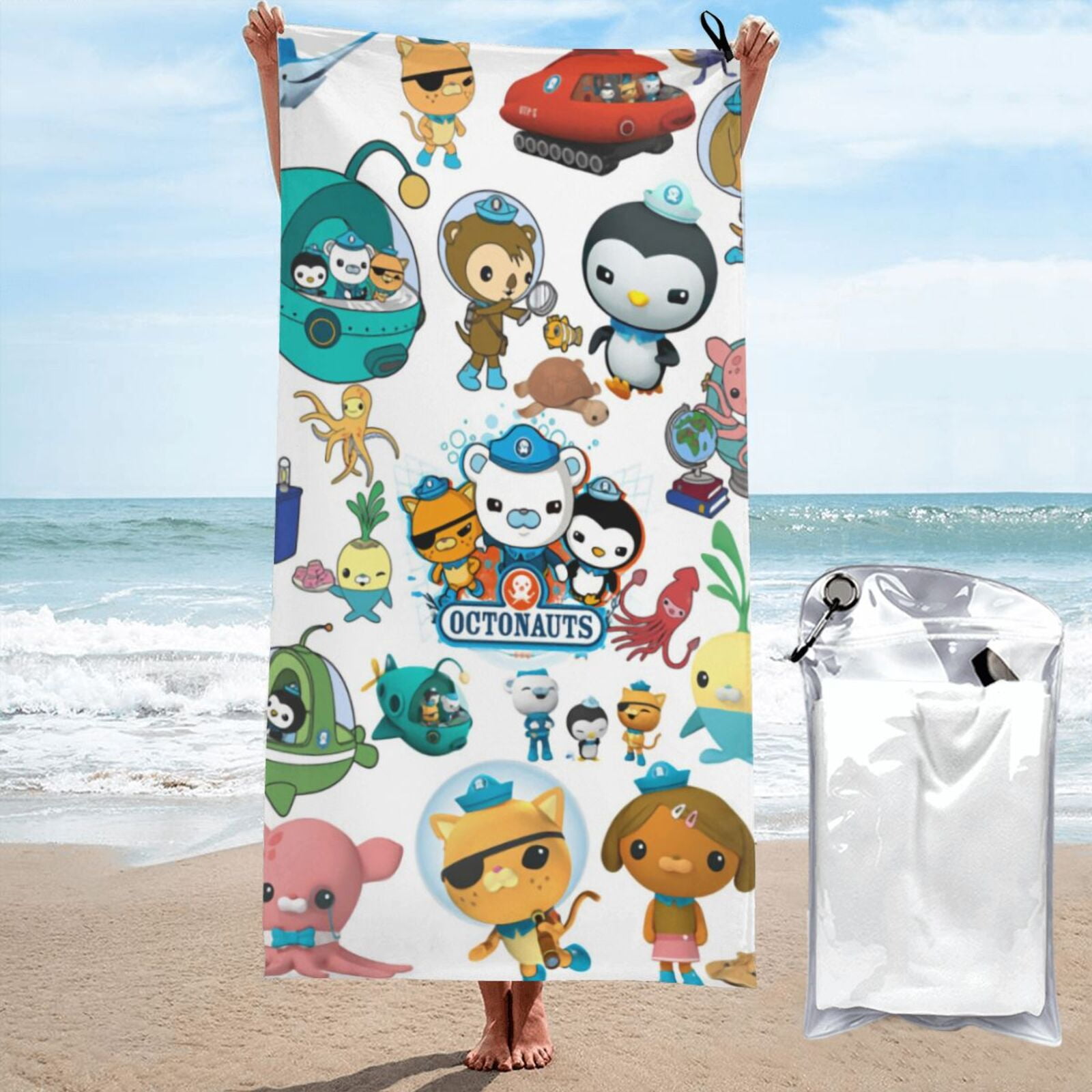 Octonauts Beach Towel, Soft Lightweight Quick Dry Absorbent Large Bath ...