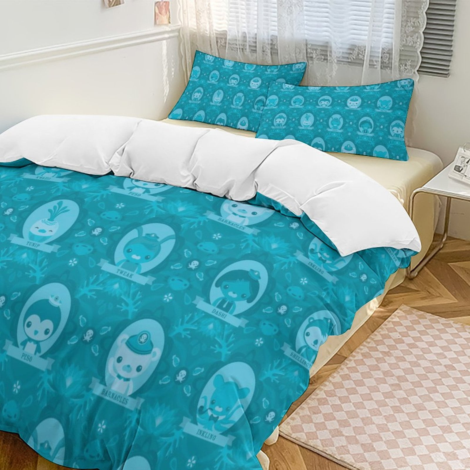 Octonauts Bedding Sets Cartoon Printed Duvet Cover Set Comfortable ...