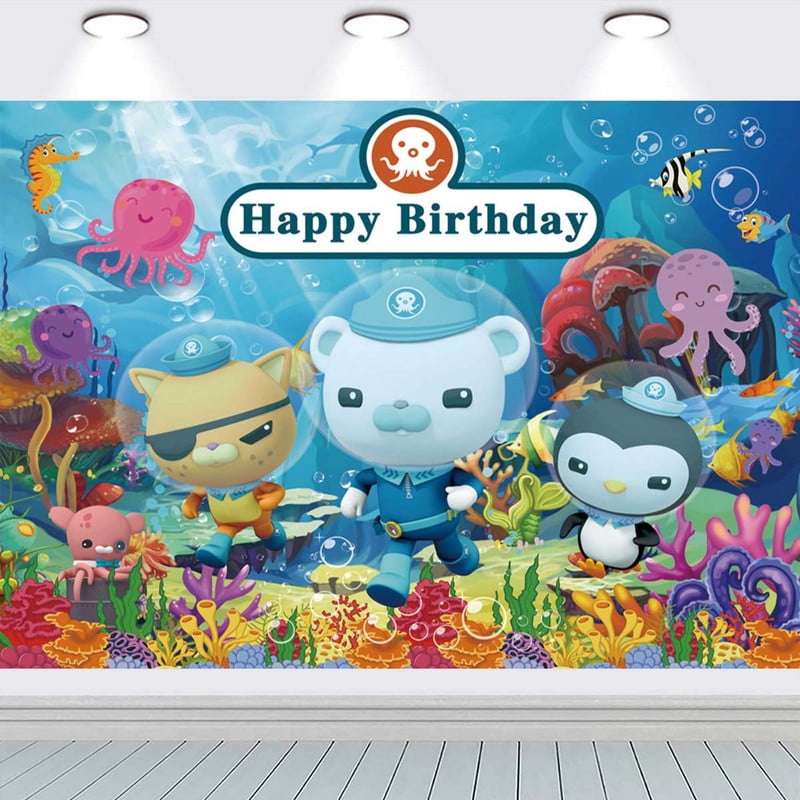 Octonauts Birthday Banner Backdrop Background Taspestry Wall Decor ...