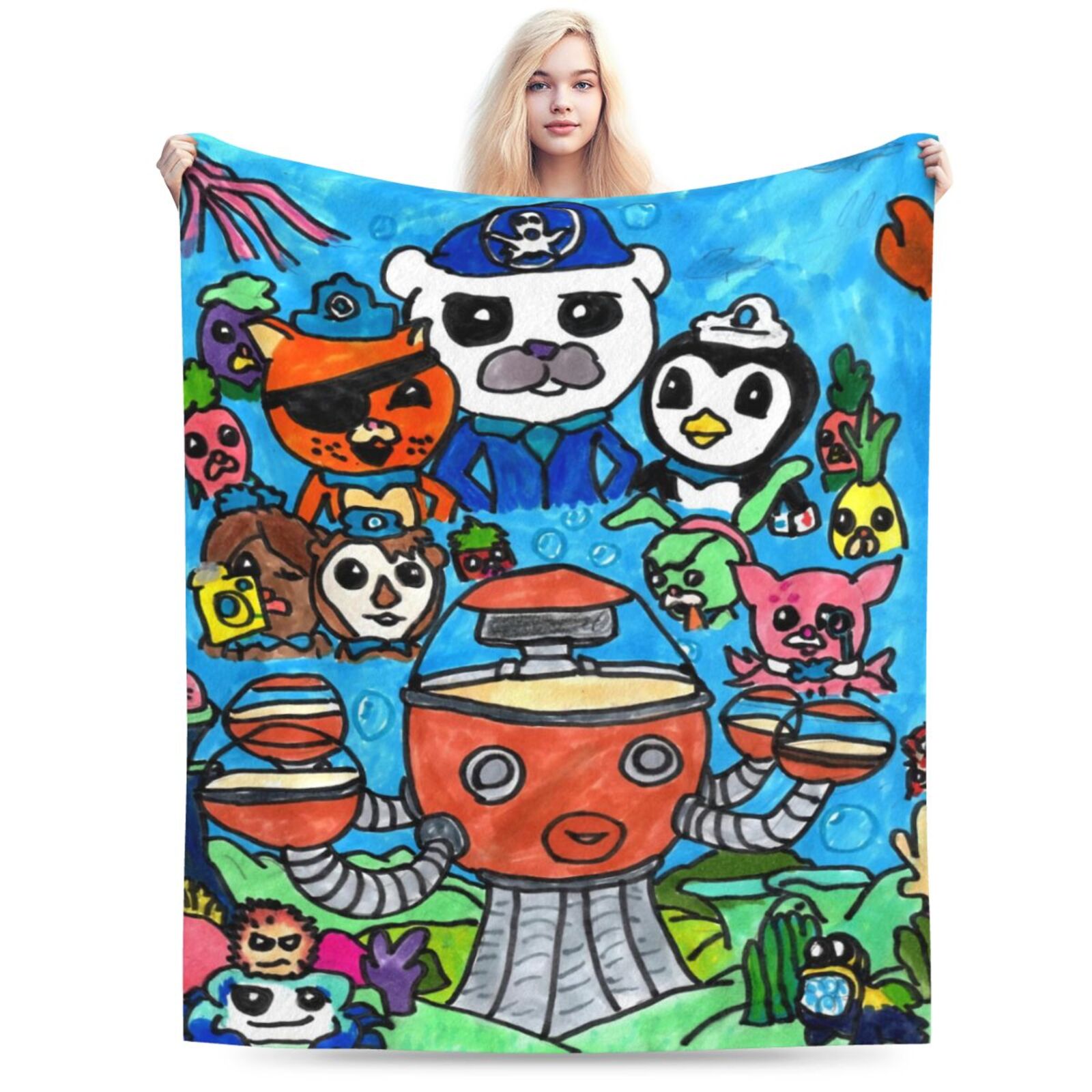 Octonauts Blanket Cozy Warm Flannel Throw Blanket for Living Room ...