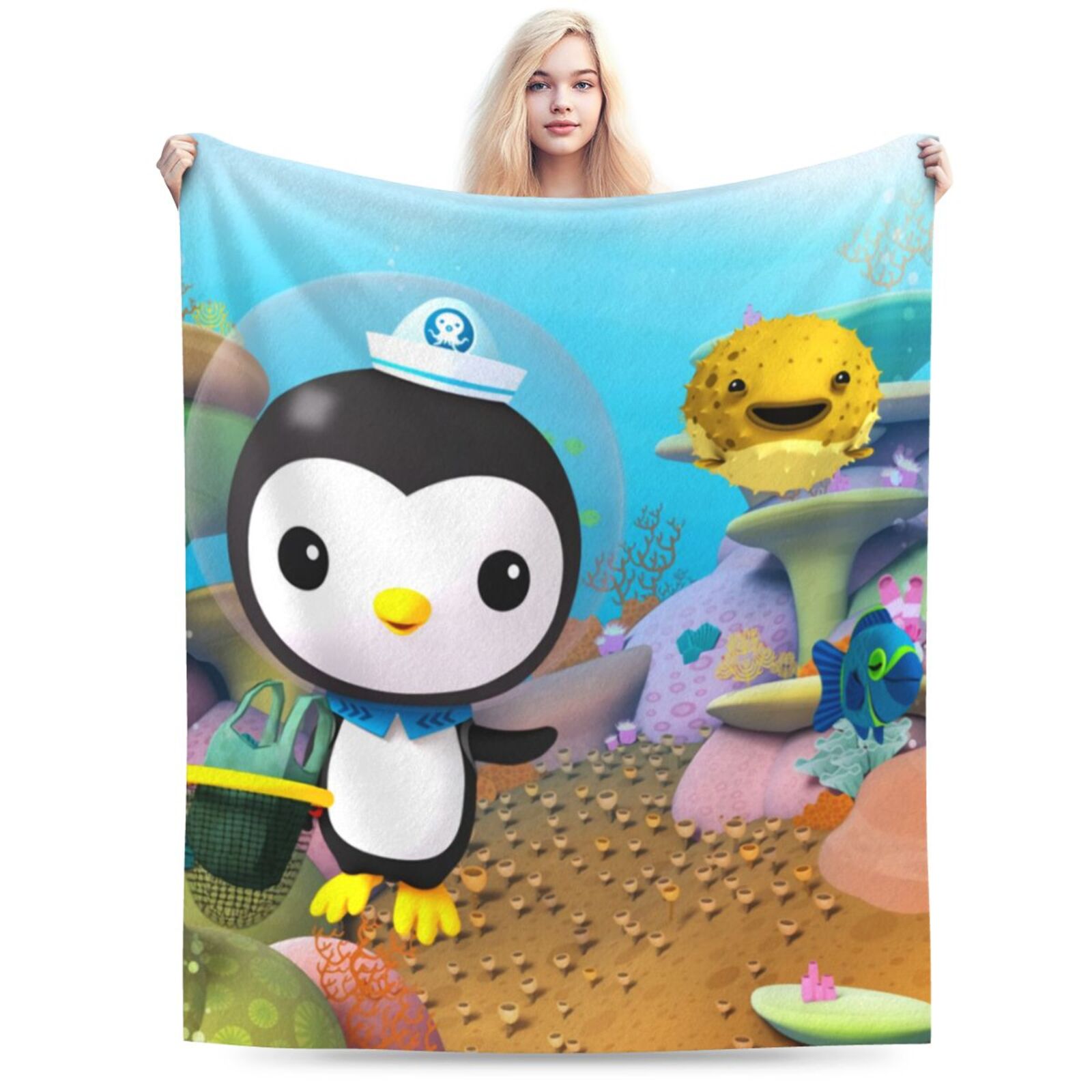 Octonauts Blanket Cozy Warm Flannel Throw Blanket for Living Room ...