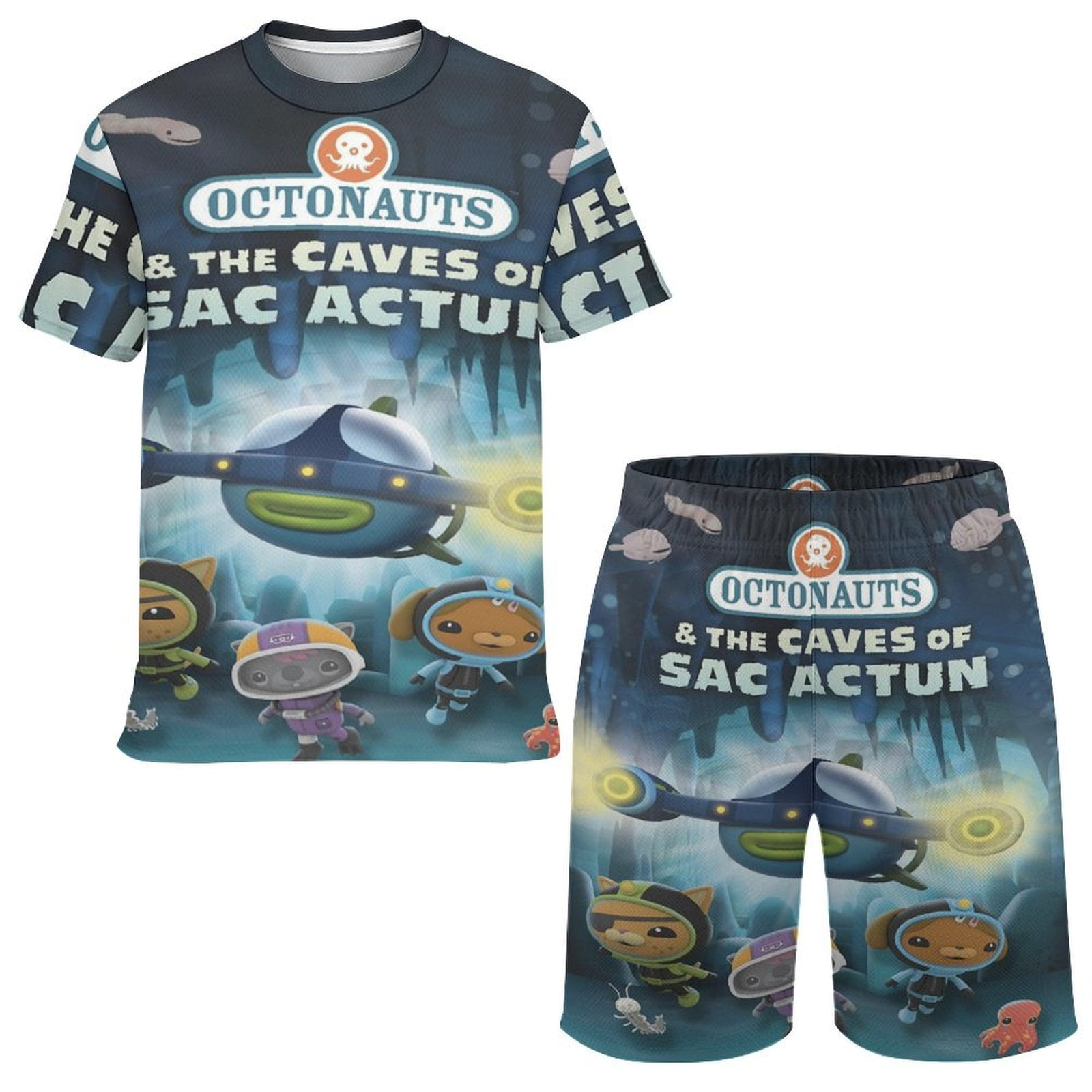 Octonauts Boys Girls Short Sleeve Mesh T-Shirt And Shorts Outfit Set ...