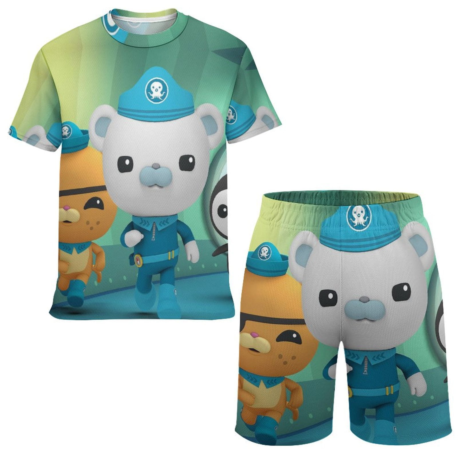 Octonauts Boys Short Sleeve Mesh T-Shirt And Shorts Outfit Set Summer ...