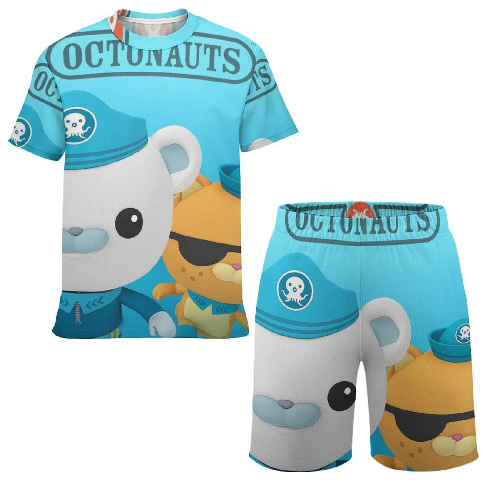 Octonauts Boys Short Sleeve Mesh T-Shirt And Shorts Outfit Set Summer ...