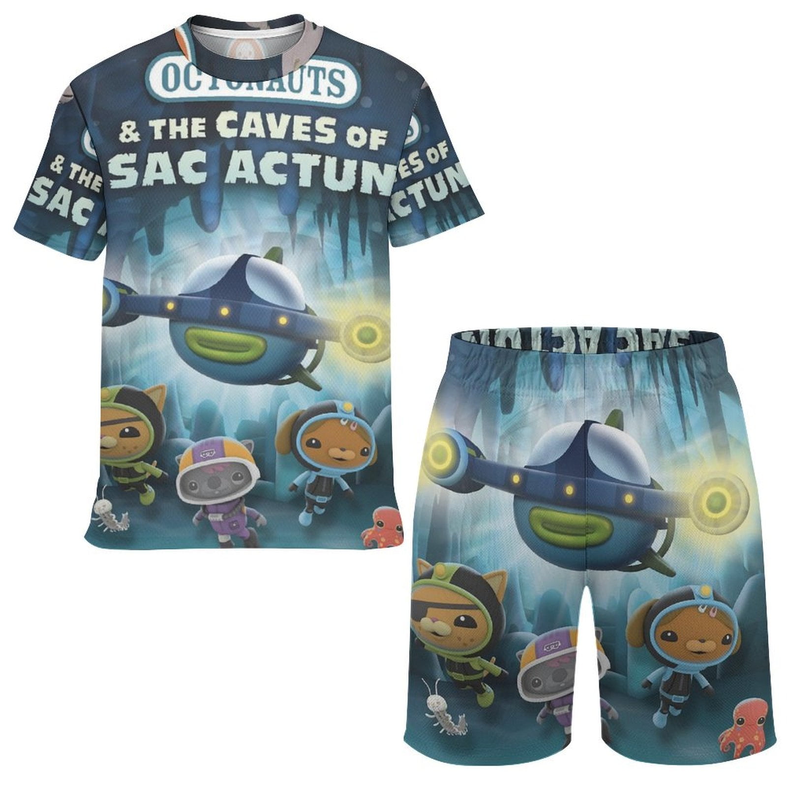 Octonauts Boys Short Sleeve T-Shirt And Mesh Shorts Outfit Set for Kids ...