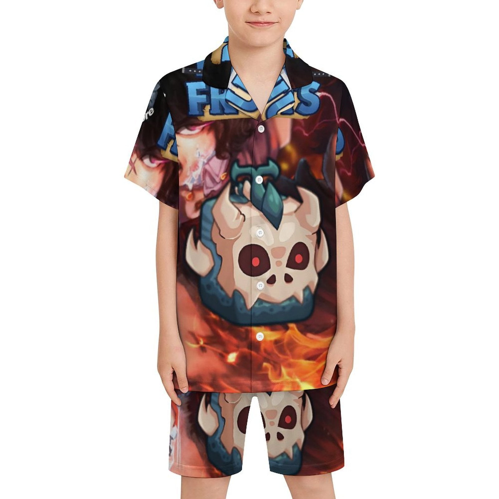 Octonauts Boys Silk Pajamas Button Down Sleepwear Satin Nightwear 2 Pcs ...