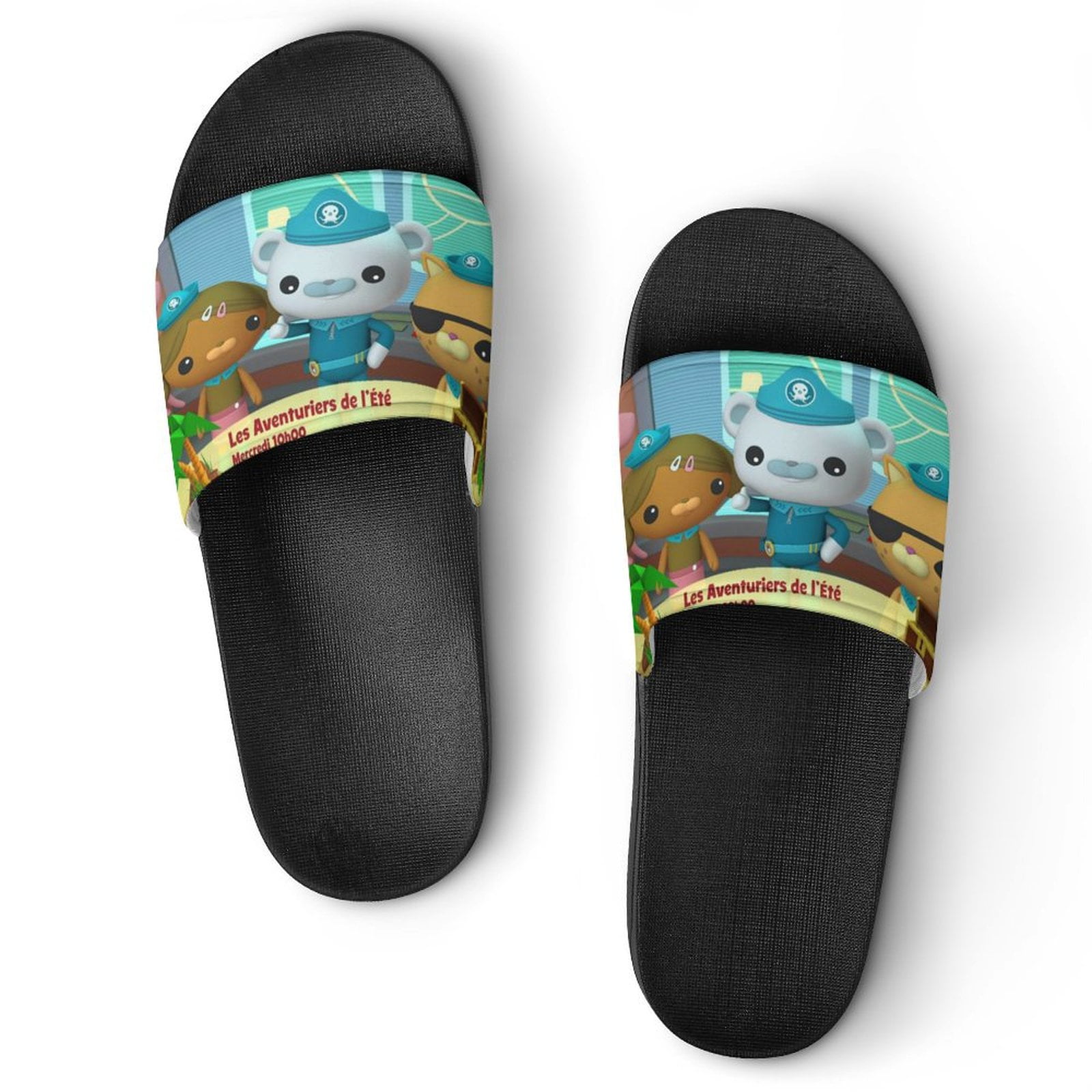 Octonauts Boys Slide Sandals, Comfort Casual Pool Slide Outdoor, Slip ...