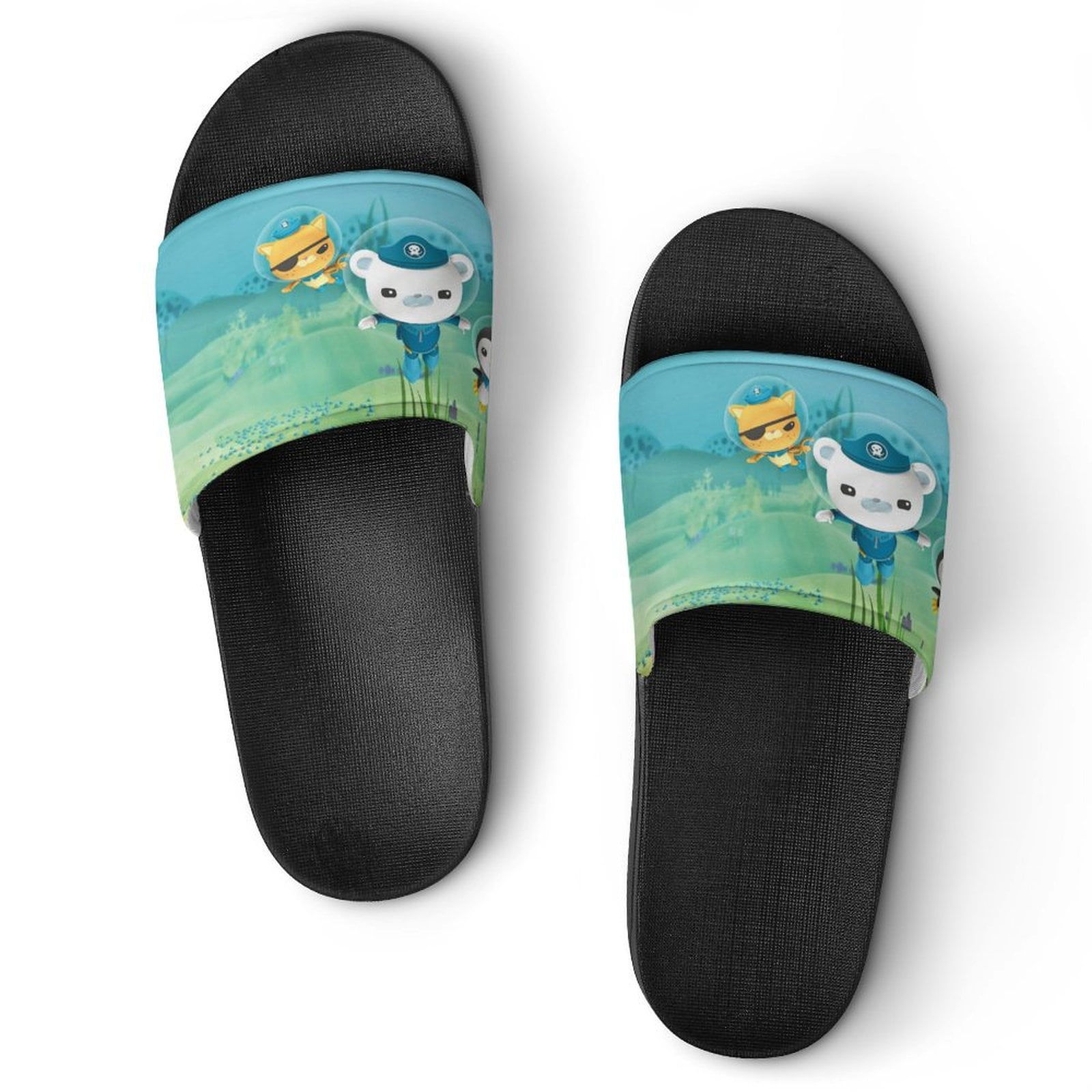 Octonauts Boys Slide Sandals, Comfort Casual Pool Slide Outdoor, Slip ...