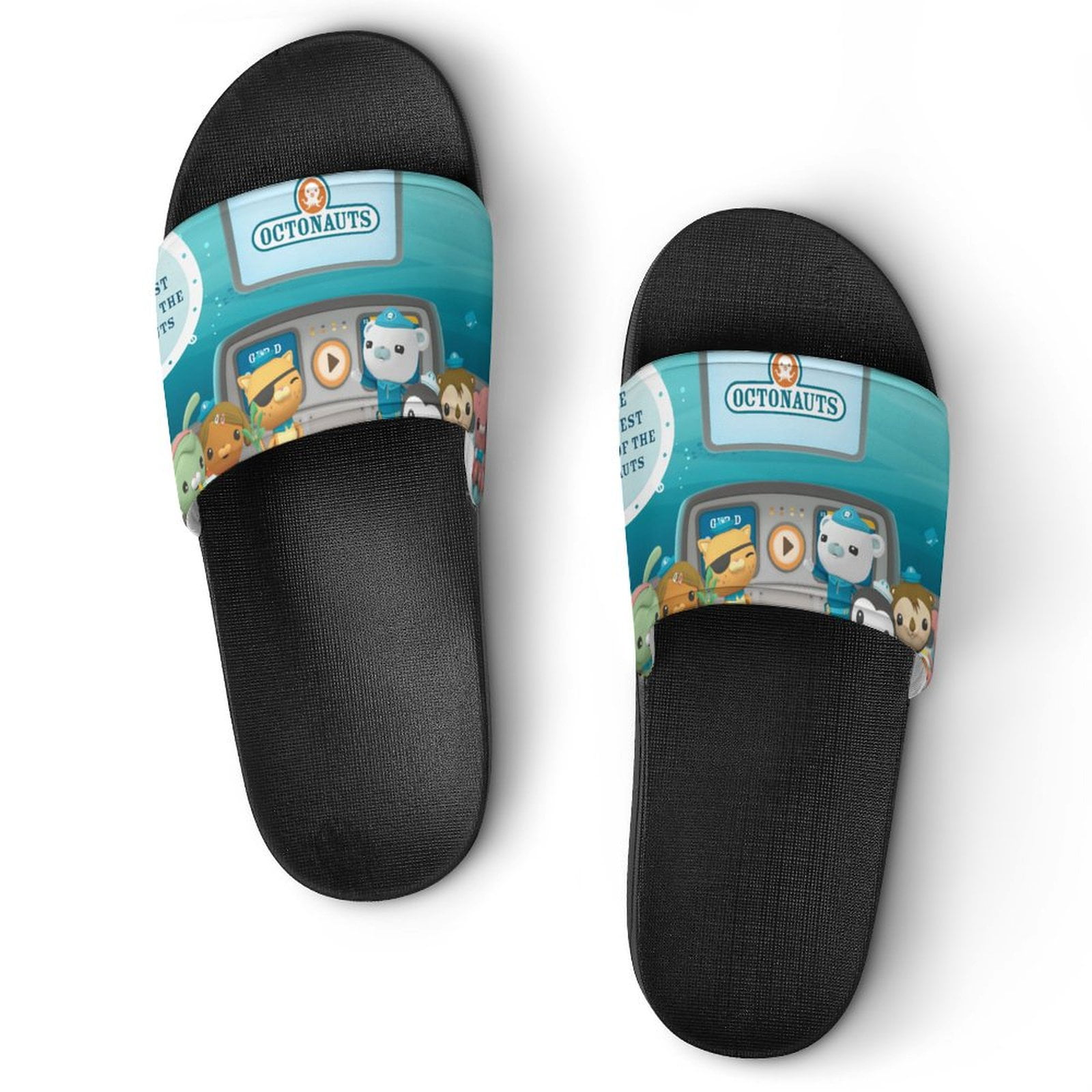 Octonauts Boys Slide Sandals, Comfort Casual Pool Slide Outdoor, Slip ...