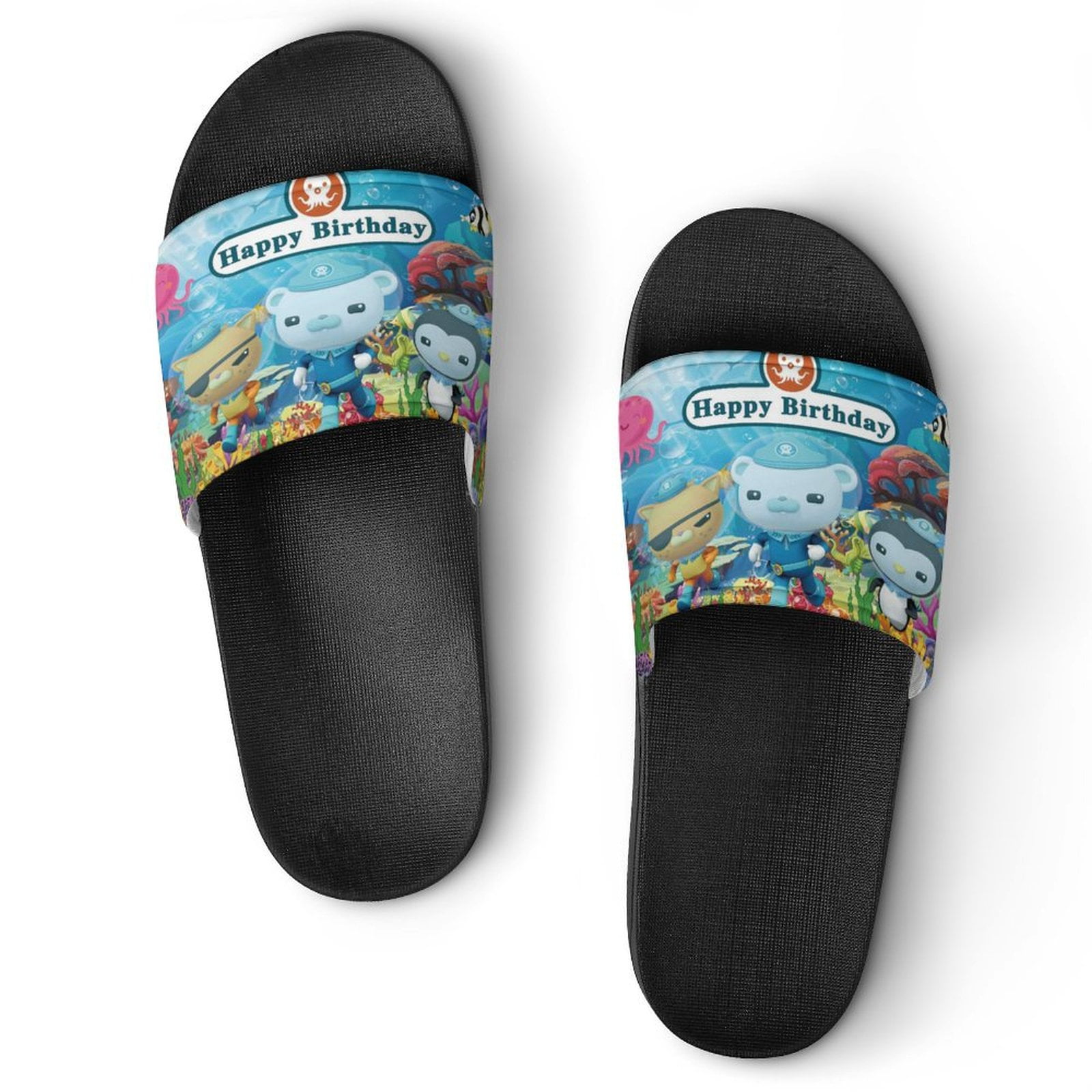 Octonauts Boys Slide Sandals, Comfort Casual Pool Slide Outdoor, Slip ...