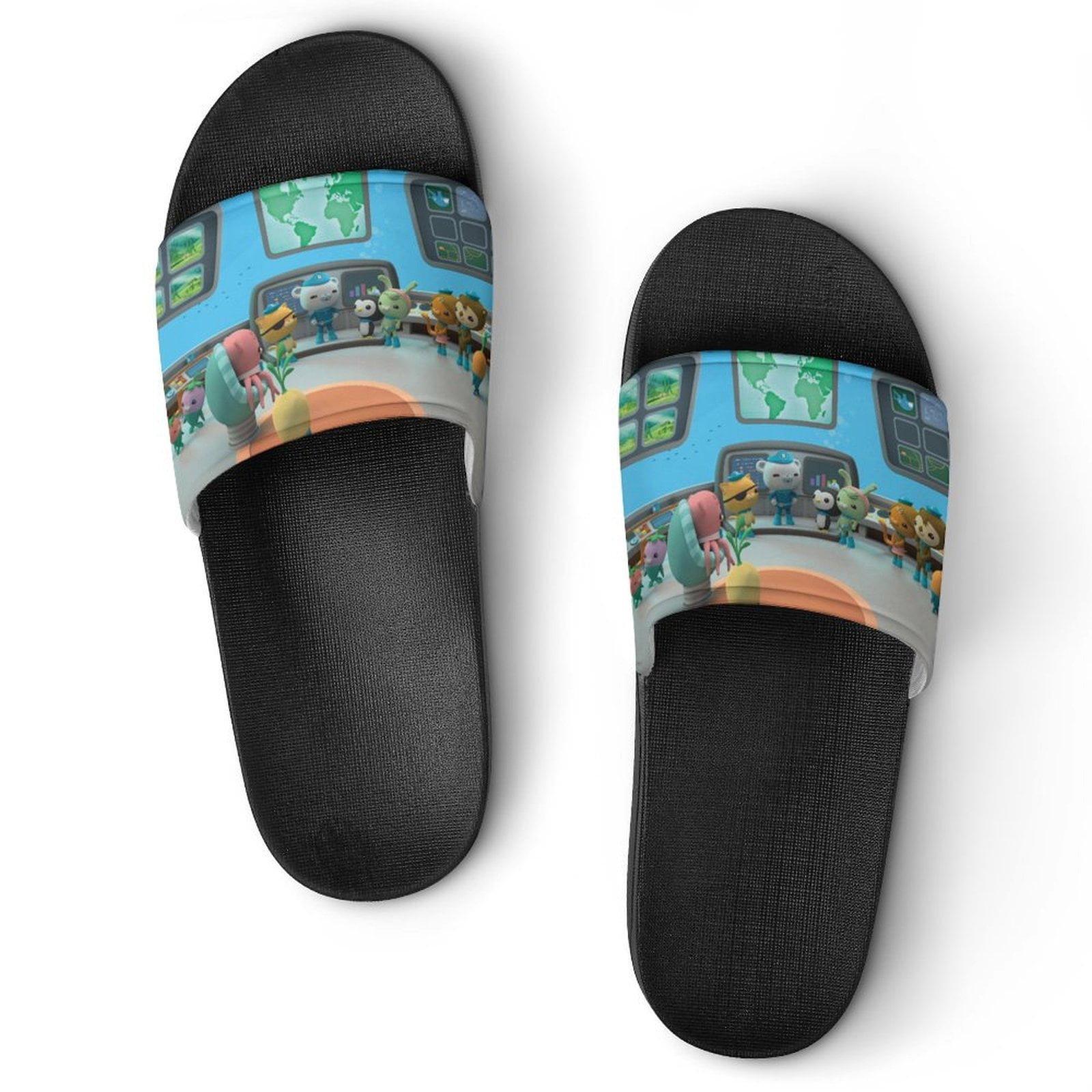 Octonauts Boys Slide Sandals, Comfort Casual Pool Slide Outdoor, Slip ...