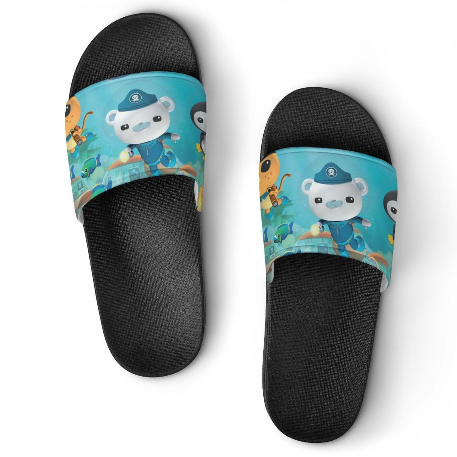 Octonauts Boys Slide Sandals, Comfort Casual Pool Slide Outdoor, Slip ...