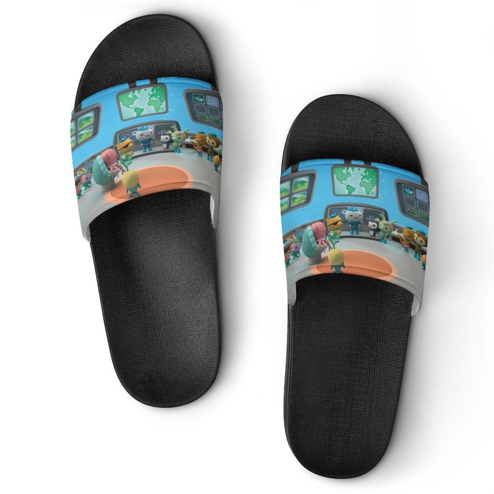 Octonauts Boys Slide Sandals, Comfort Casual Pool Slide Outdoor, Slip ...