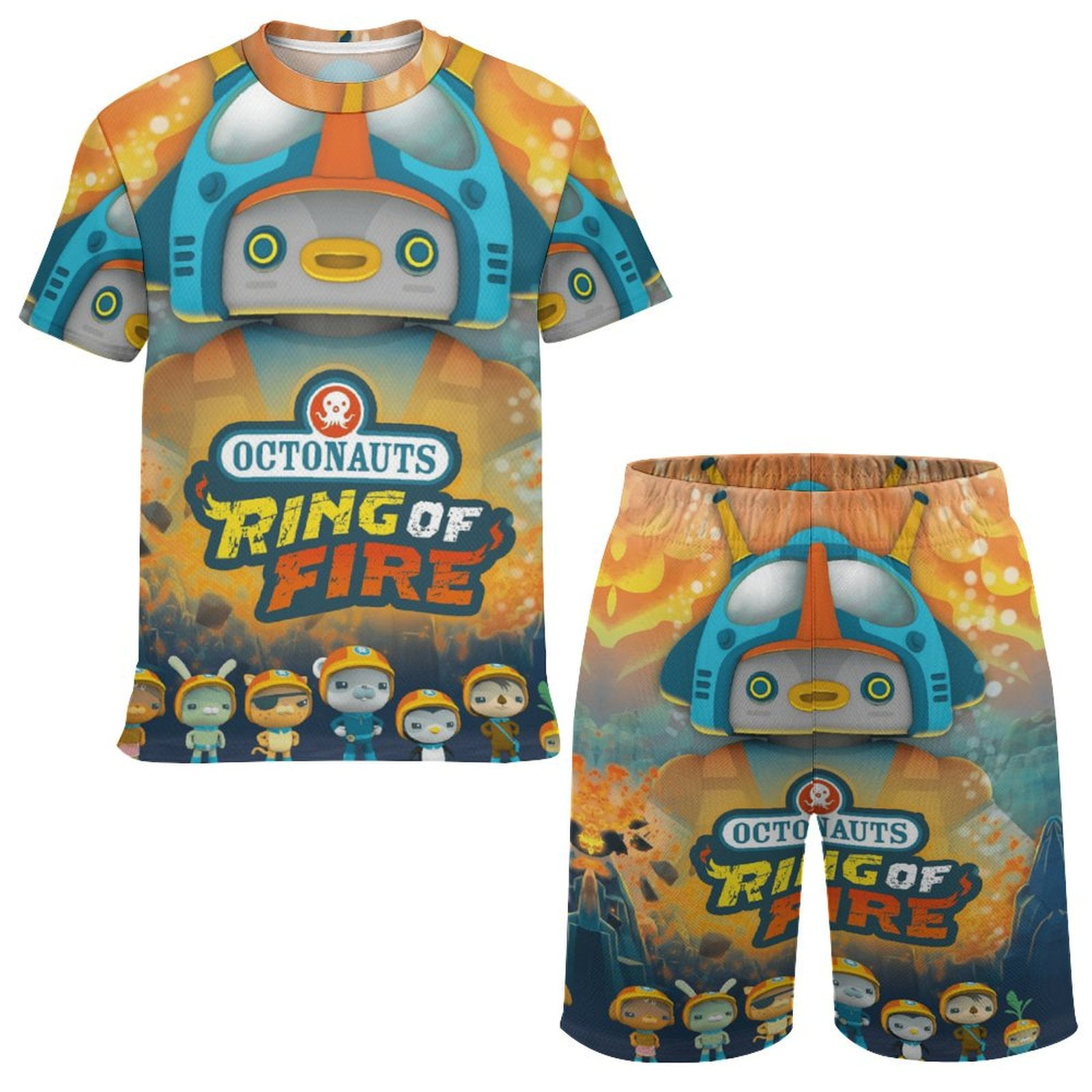 Octonauts Boys T-Shirt And Shorts Outfit Set Athletic Short Sleeve Tee ...