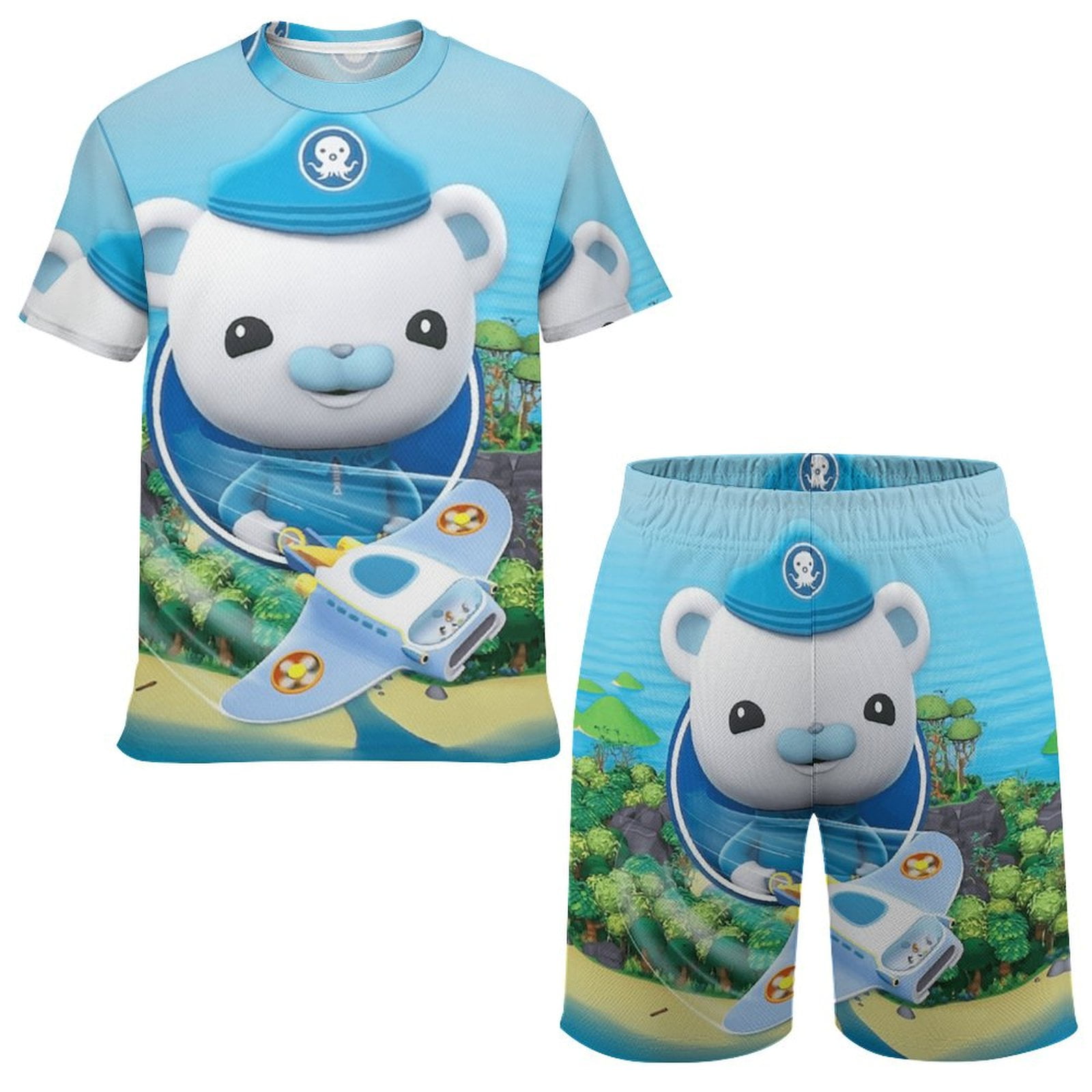 Octonauts Boys T-Shirt And Shorts Outfit Set Athletic Short Sleeve Tee ...