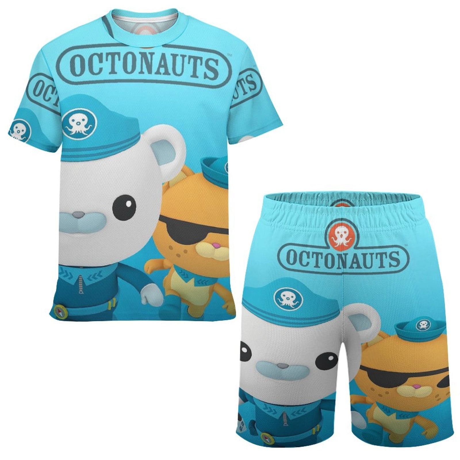 Octonauts Boys T-Shirt And Shorts Outfit Set Athletic Short Sleeve Tee ...