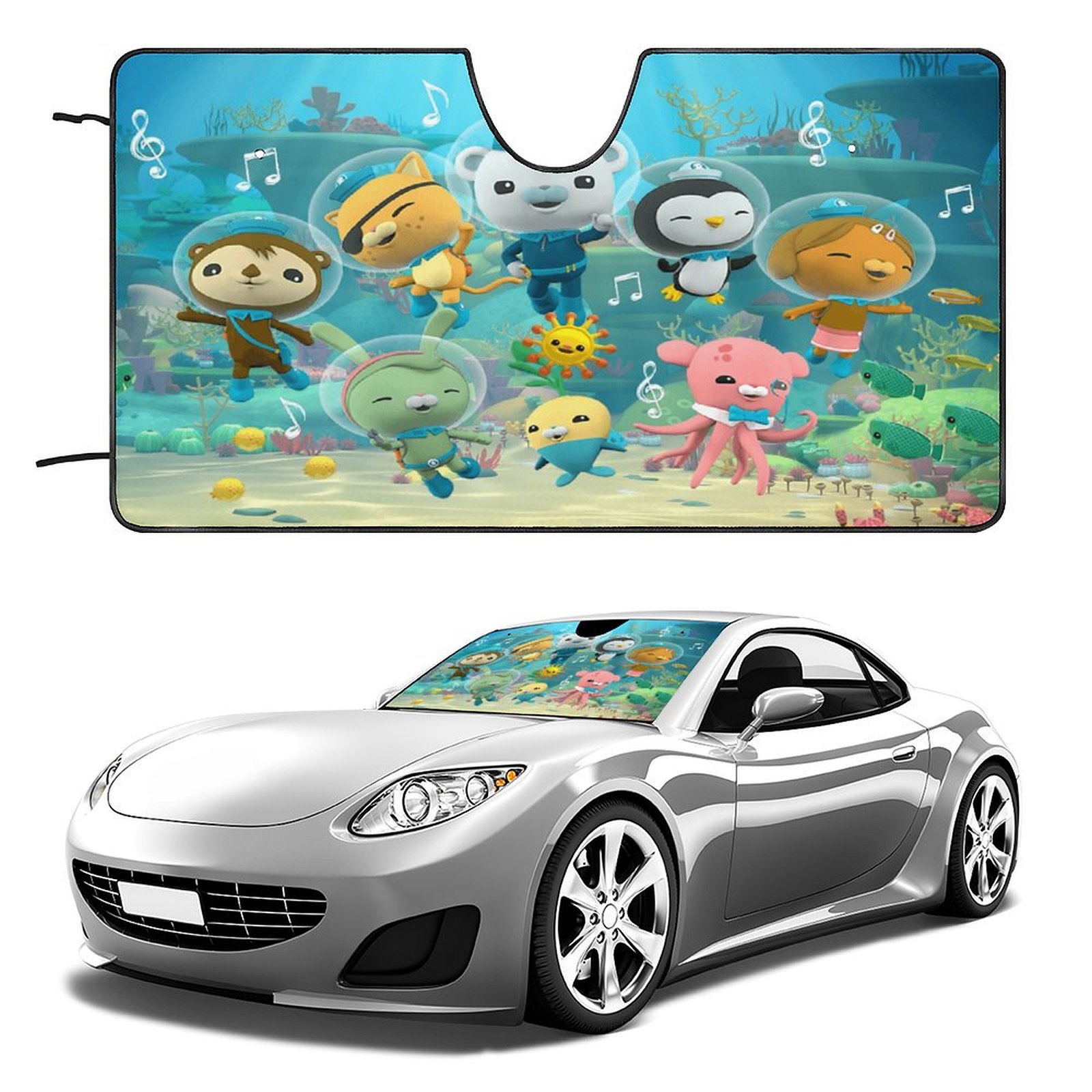 Octonauts Car Windshield Sunshade Accessories Umbrella Foldable ...
