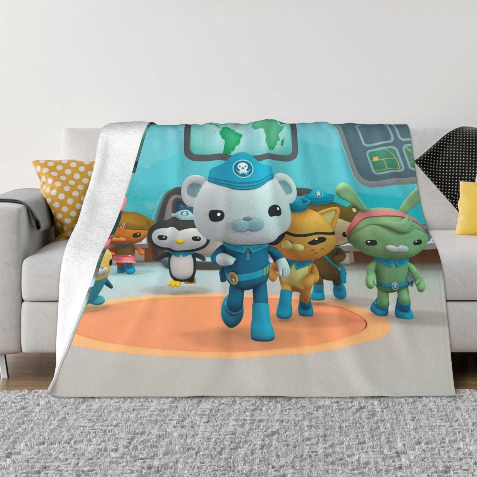 The Octonauts Cartoon Blanket Cozy Ultra-Soft Micro Flannel Fleece ...