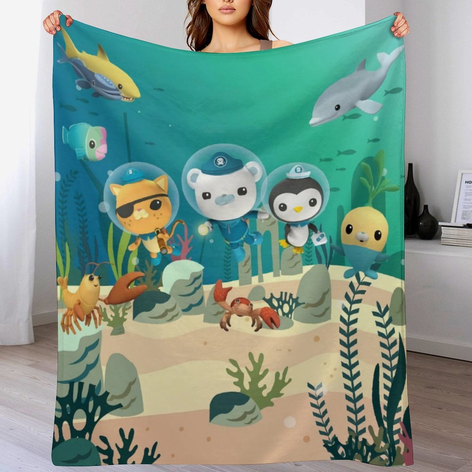 The Octonauts Cartoon Blanket, Soft and Cozy Plush Flannel All Season ...