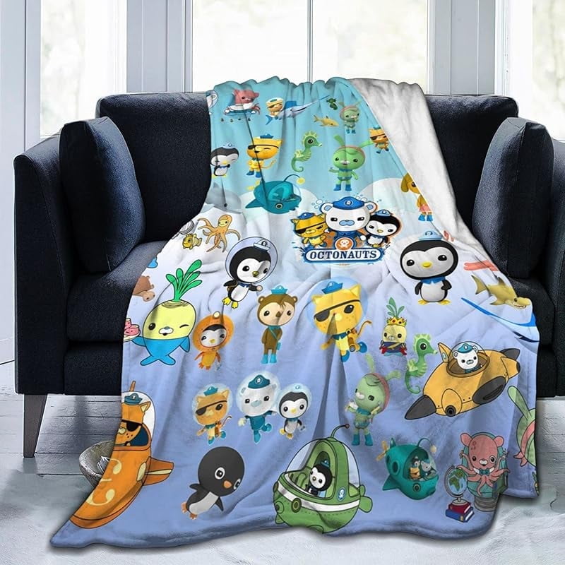 Octonauts Cartoon Flannel Throws Blankets Lightweight Blankets for Bed ...