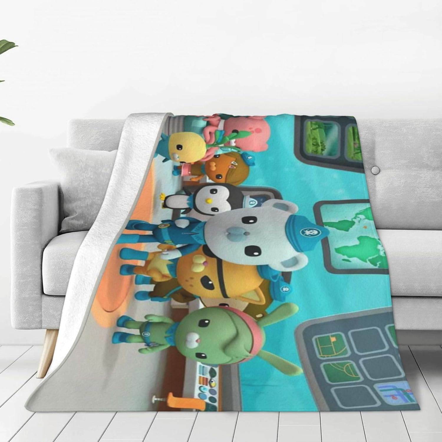 Octonauts Cartoon Style-3 Ultra-Soft Micro Warm Fuzzy Fleece Blanket ...