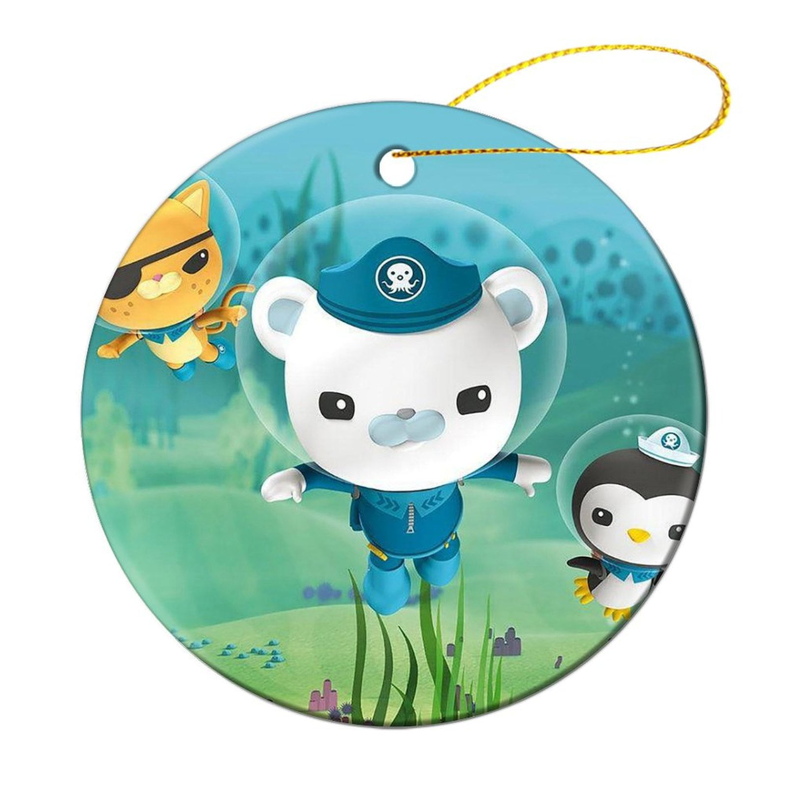 Octonauts Christmas Ornaments - Christmas Round Ceramics Ornament ...