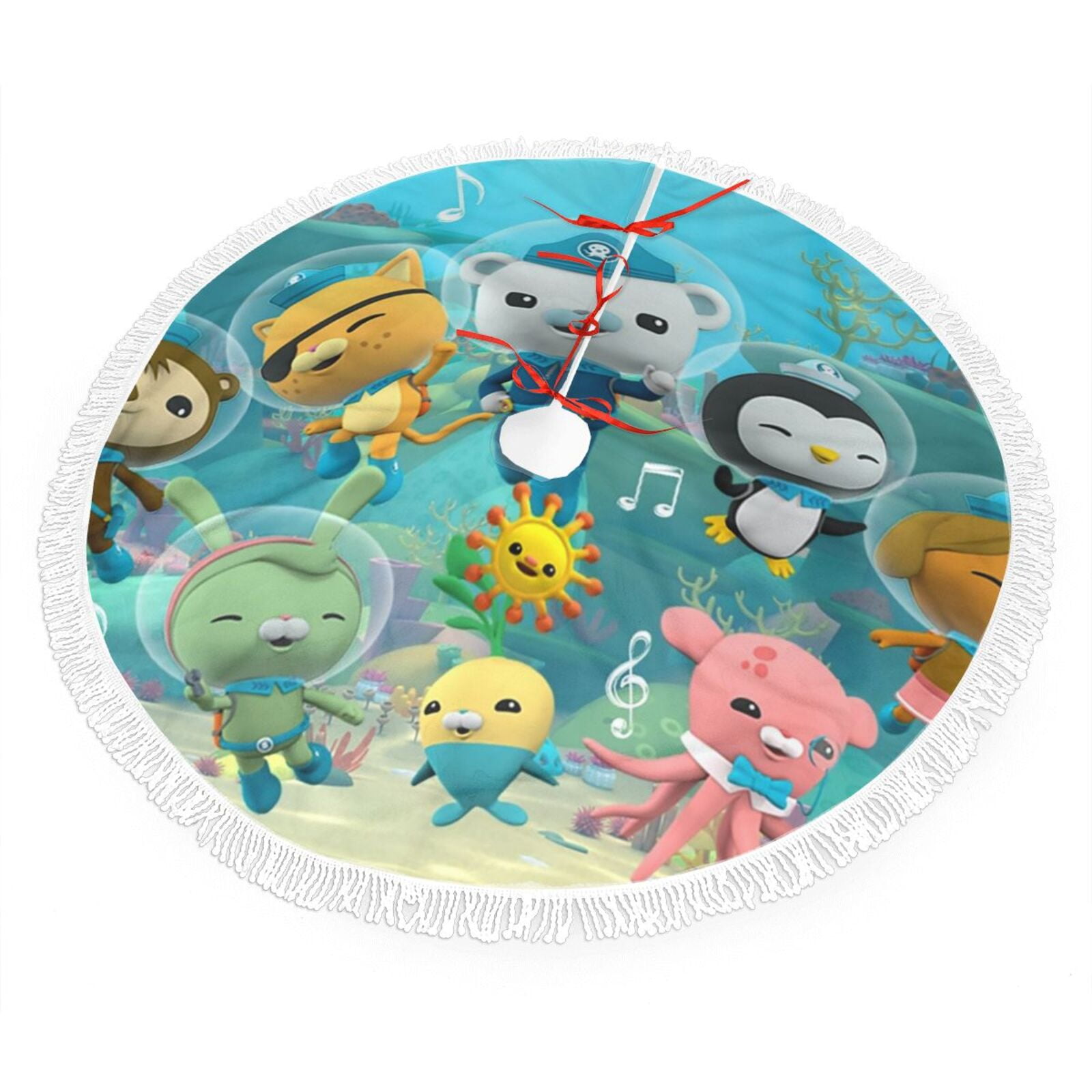Octonauts Christmas Tree Skirt, 30" Xmas Tree Skirts Mat, Winter ...