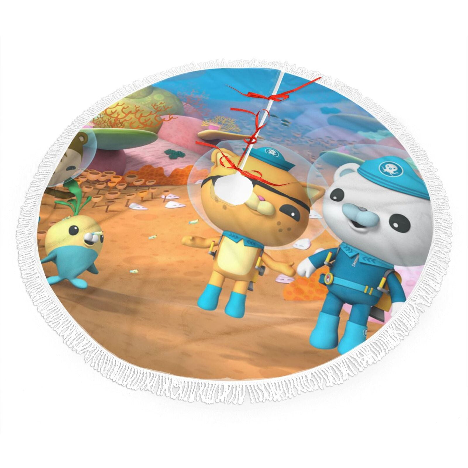 Octonauts Christmas Tree Skirt, 48" Xmas Tree Skirts Mat, Winter ...