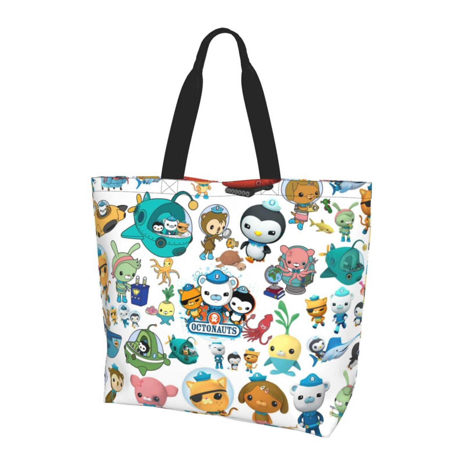 Octonauts Cute Extra Large Canvas Tote Bag for Gym Beach Travel ...