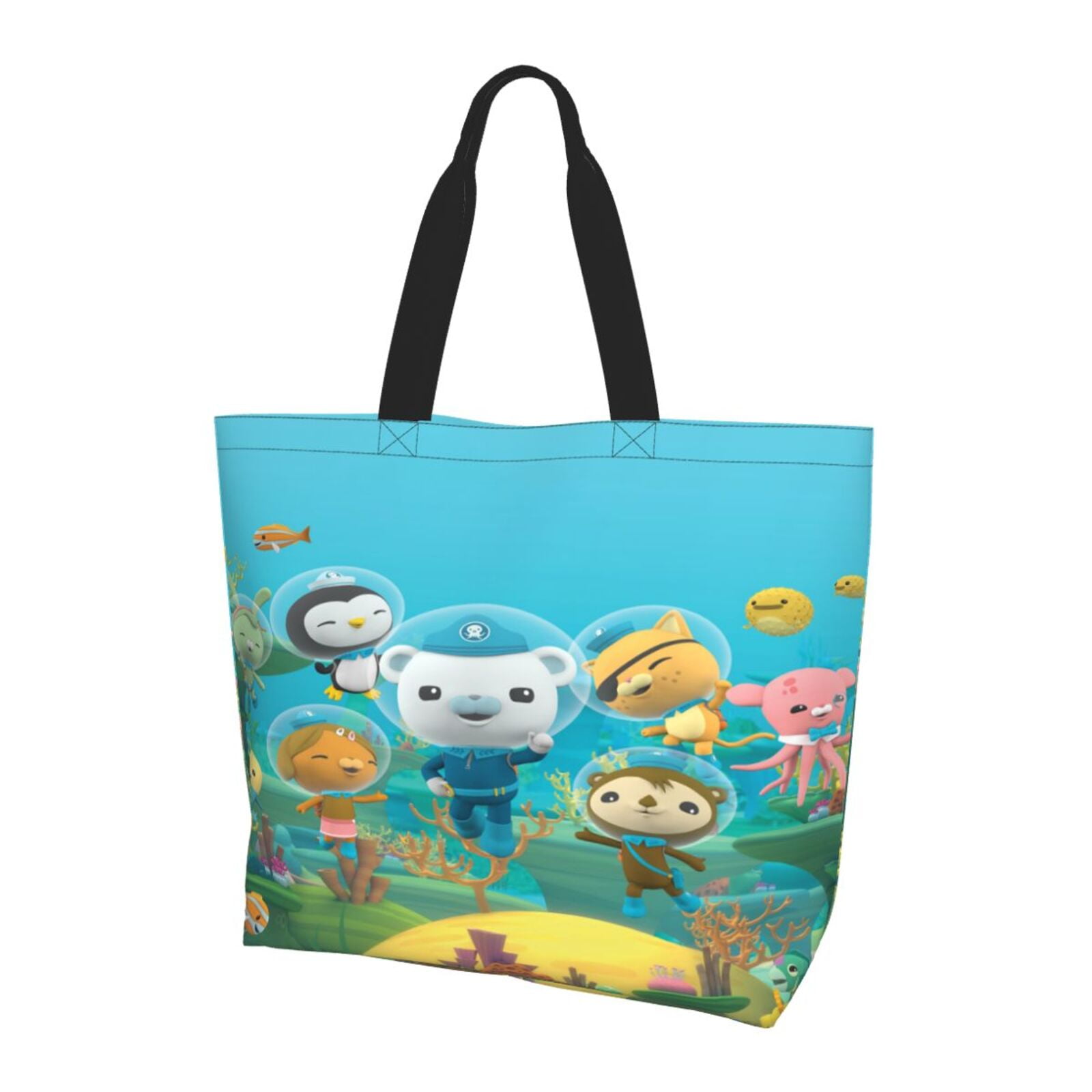 Octonauts Cute Extra Large Canvas Tote Bag for Gym Beach Travel ...