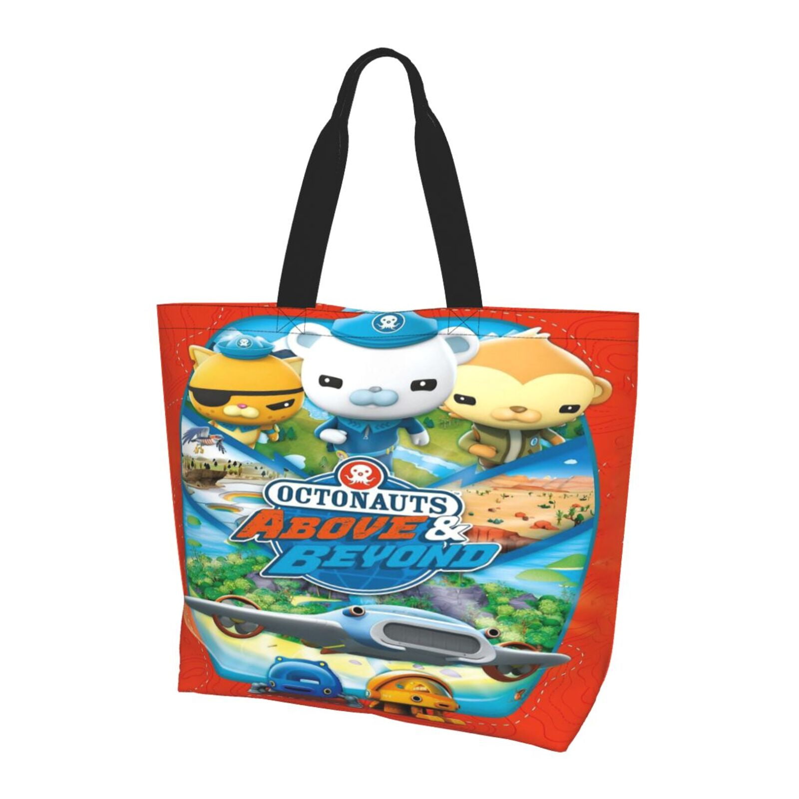 Octonauts Cute Extra Large Canvas Tote Bag for Gym Beach Travel ...