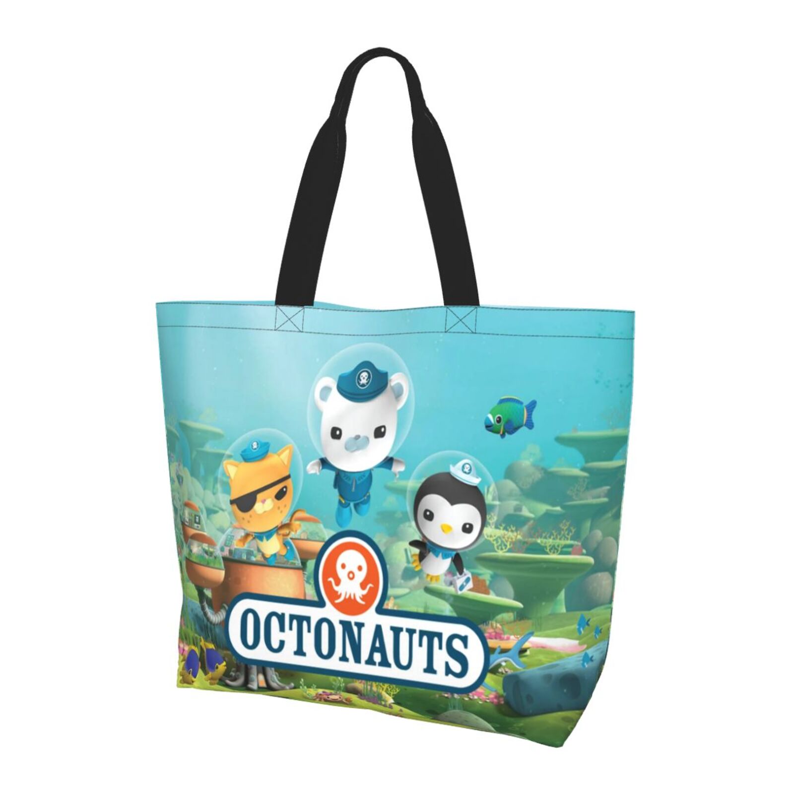 Octonauts Cute Extra Large Canvas Tote Bag for Gym Beach Travel ...