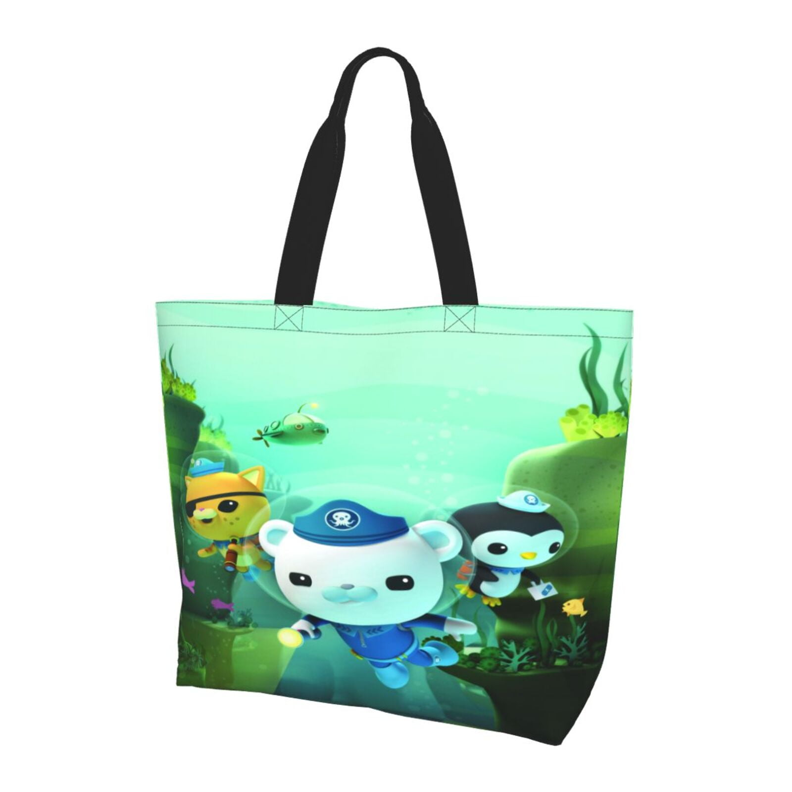 Octonauts Cute Extra Large Canvas Tote Bag for Gym Beach Travel ...