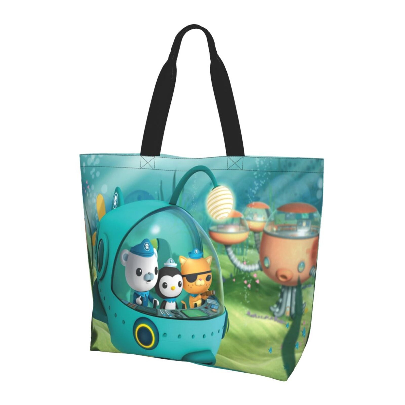 Octonauts Cute Extra Large Canvas Tote Bag for Gym Beach Travel ...