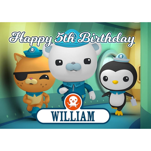Octonauts Disney Junior Edible Cake Image Topper Personalized Birthday ...