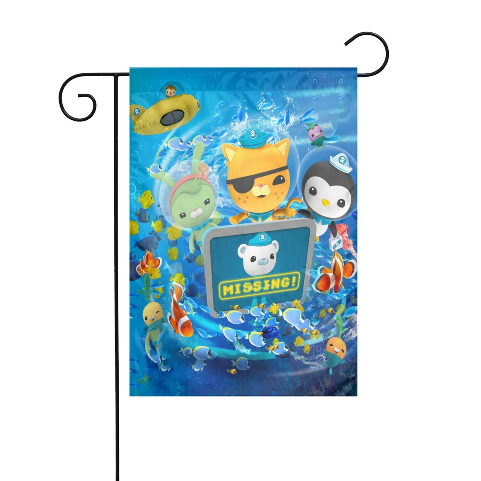 Octonauts Garden Flag Vertical Double Sided Rustic Farmland Yard Lawn ...