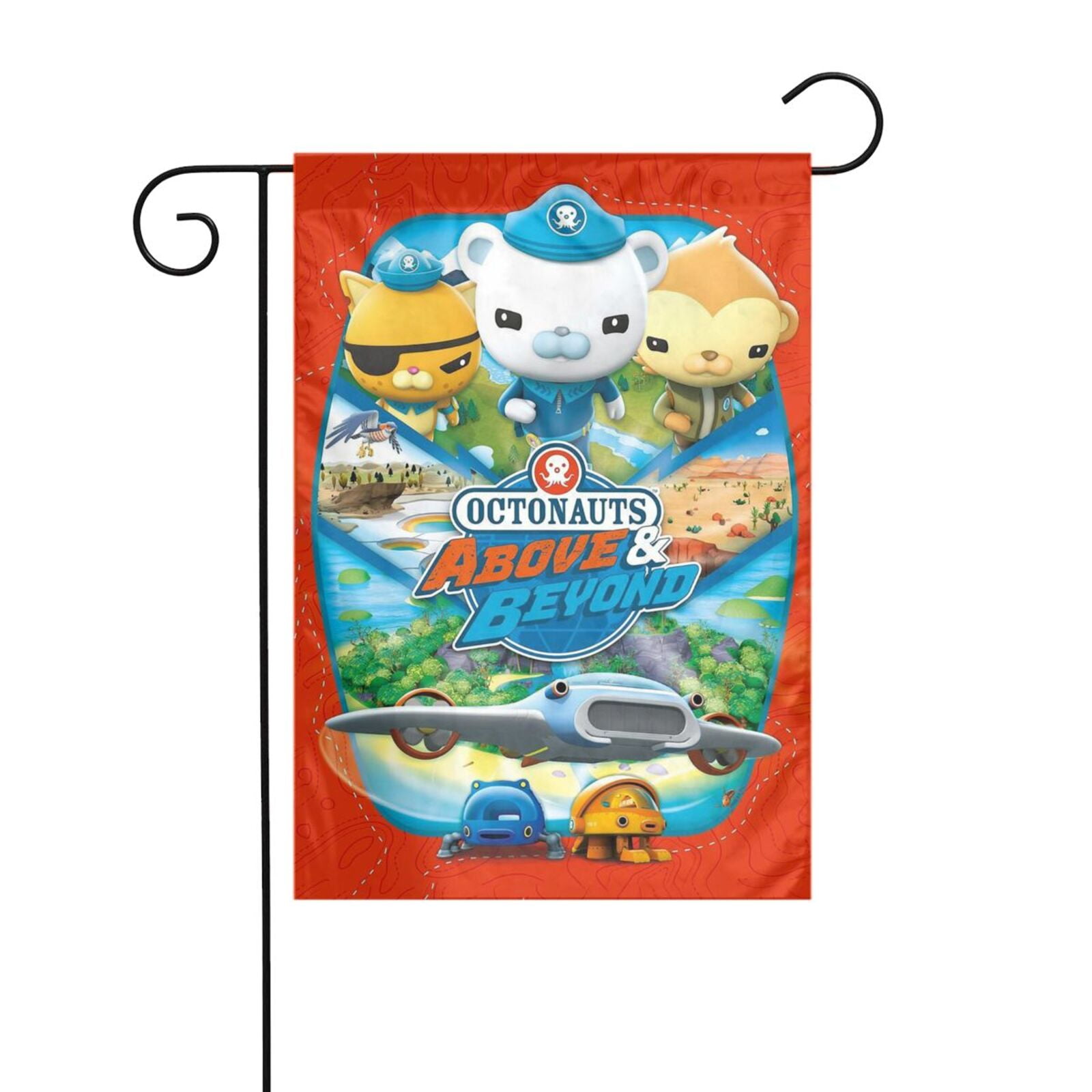 Octonauts Garden Flag Vertical Double Sided Rustic Farmland Yard Lawn ...