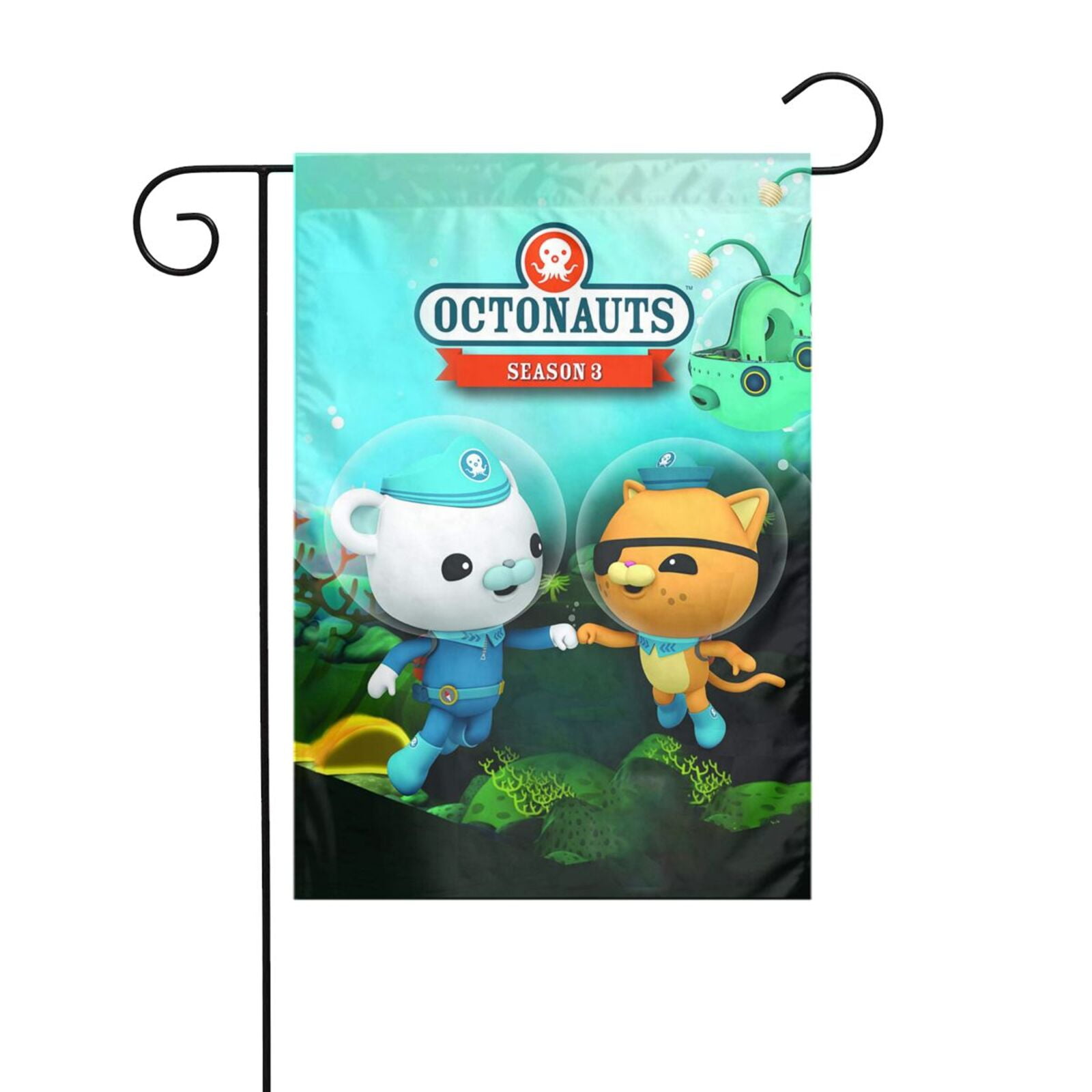 Octonauts Garden Flag Vertical Double Sided Rustic Farmland Yard Lawn ...