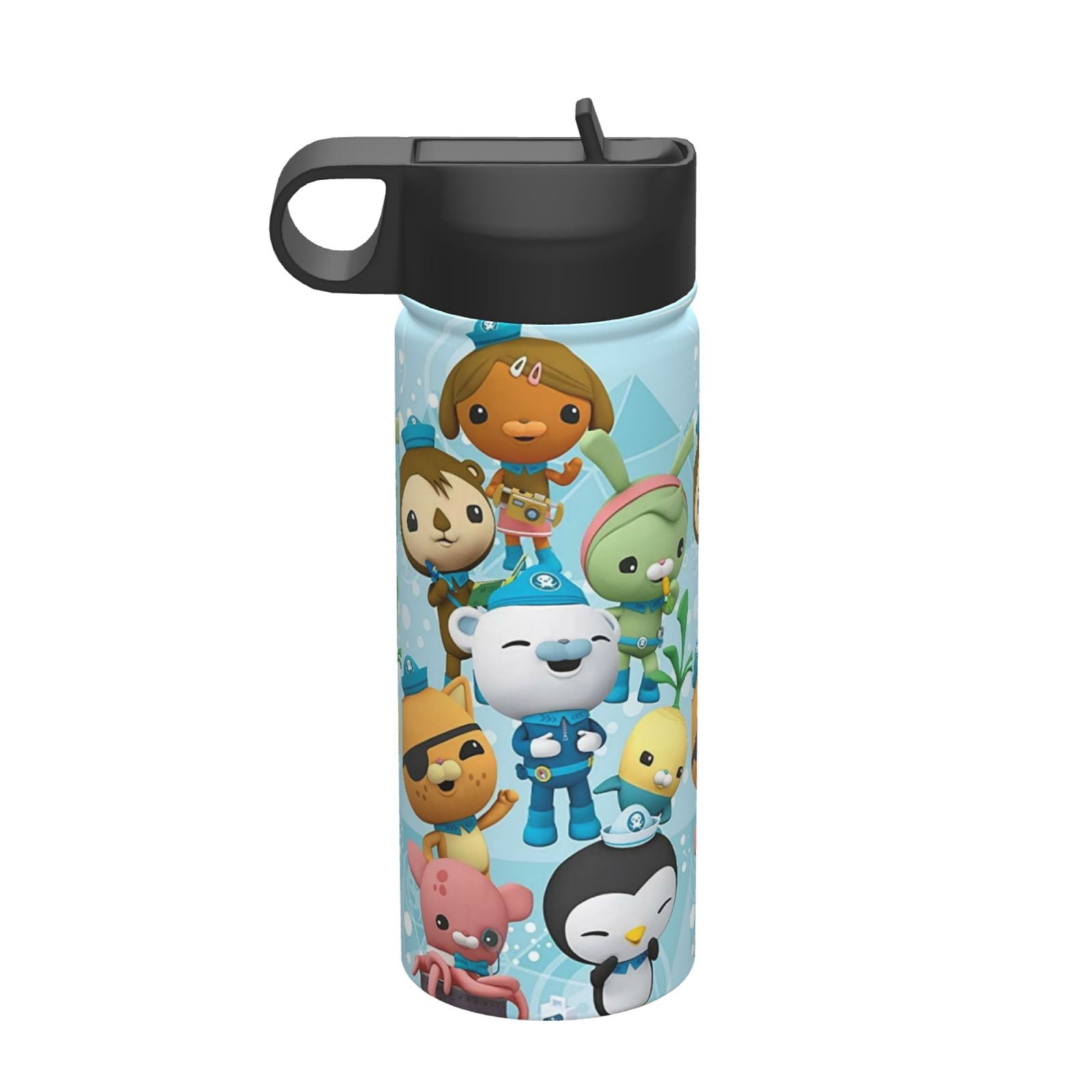 Octonauts Insulated Water Bottle, 18oz Vacuum Stainless Steel Sports ...