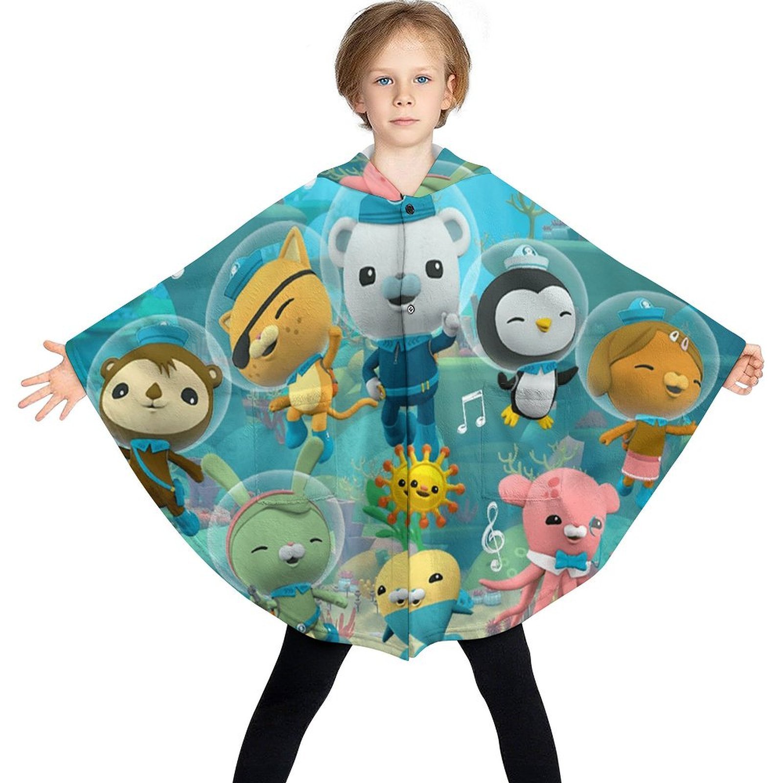 Octonauts Kids Flannel Wearable Blanket, Warm Shawl Blanket Comfy ...