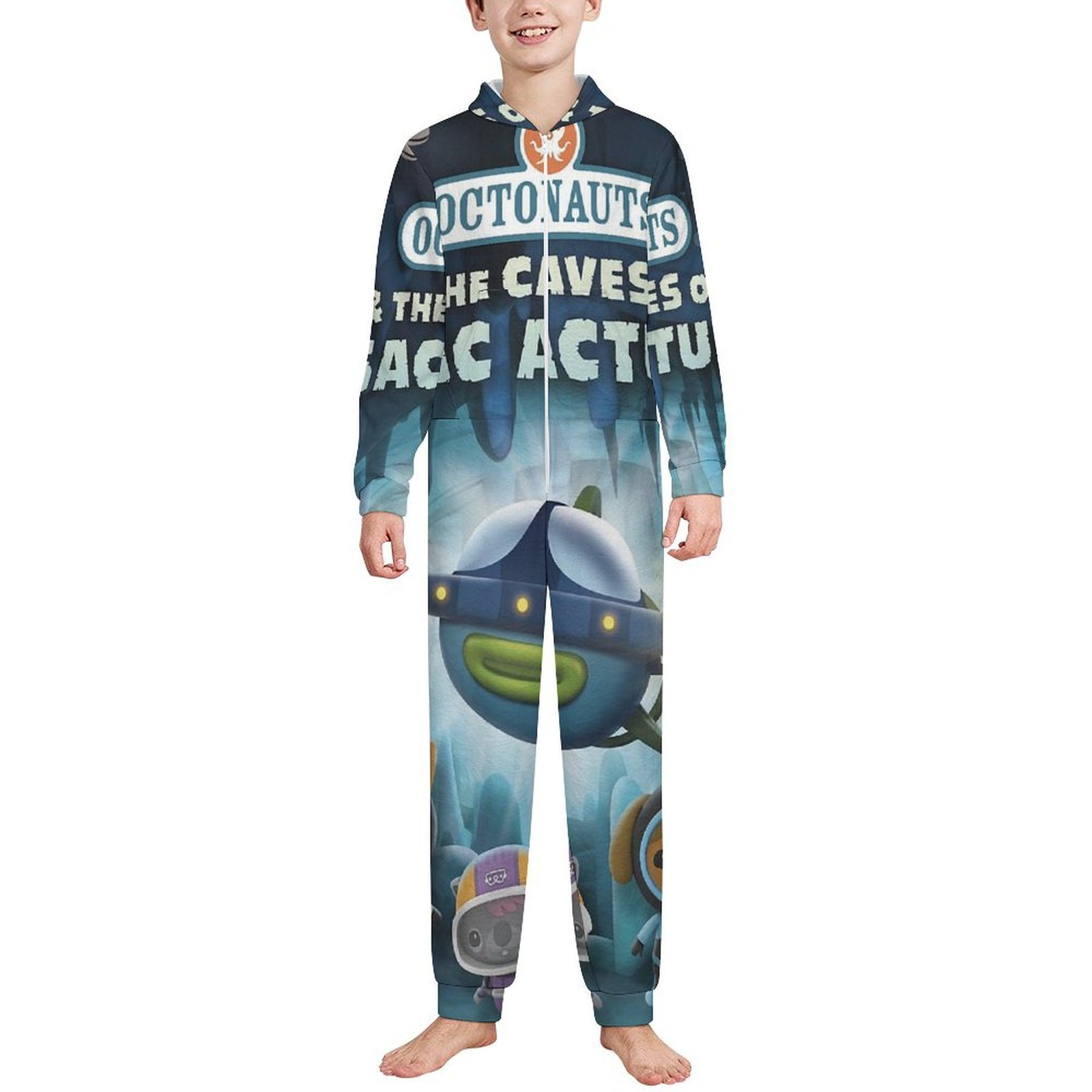Octonauts Kids Hooded Jumpsuit Union Suit Onesie One Piece Blanket for ...