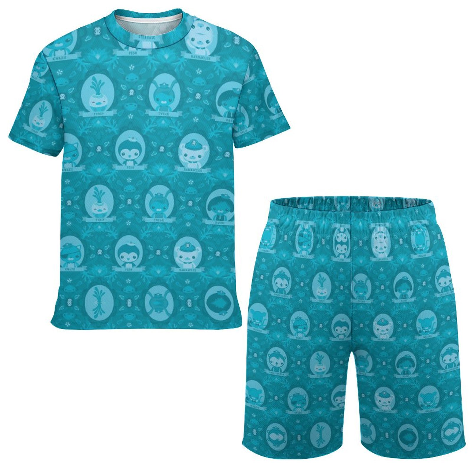Octonauts Kids Short Sleeve Mesh T-Shirt And Shorts Outfit Set Summer ...