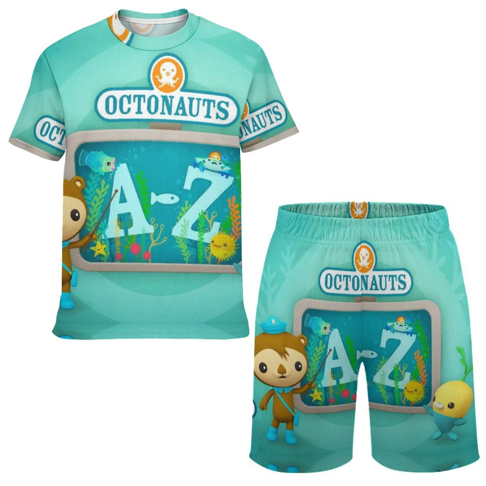 Octonauts Kids Short Sleeve Mesh T-Shirt And Shorts Outfit Set Summer ...