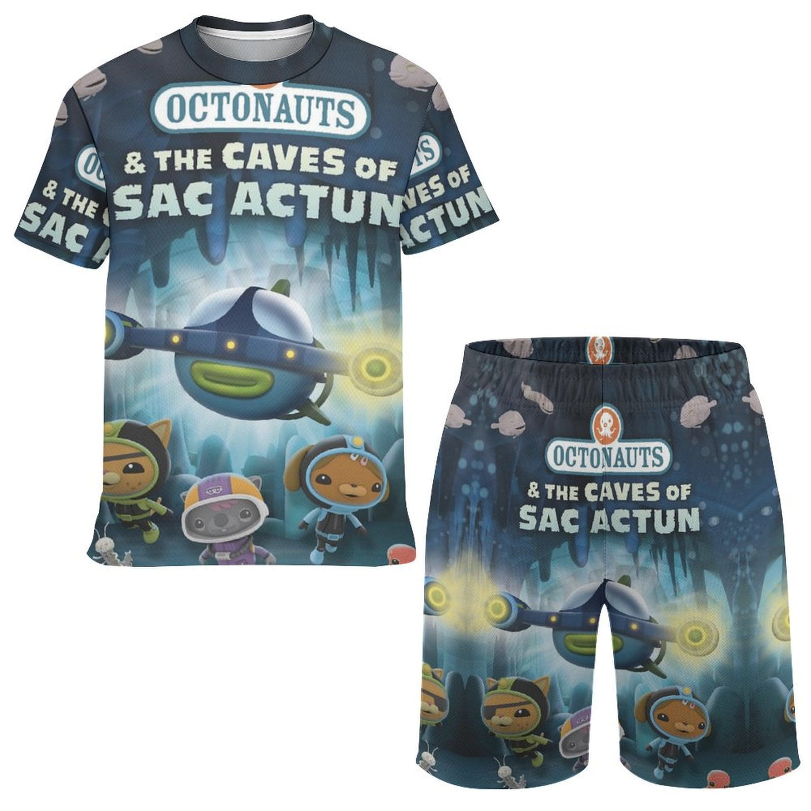 Octonauts Kids Short Sleeve Mesh T-Shirt And Shorts Outfit Set Summer ...