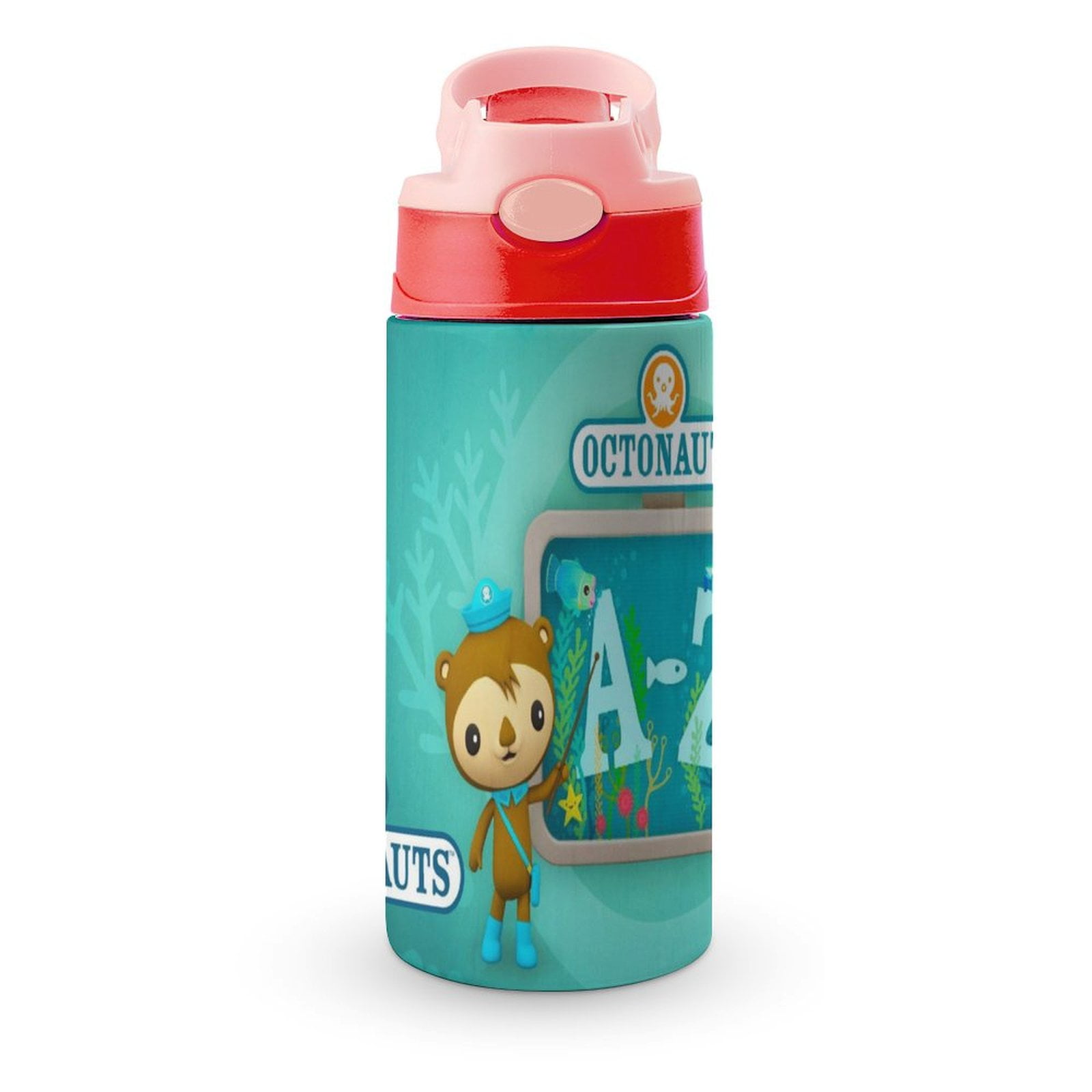Octonauts Kids Water Bottle with Silicone Straw And Spill-Proof Lid ...