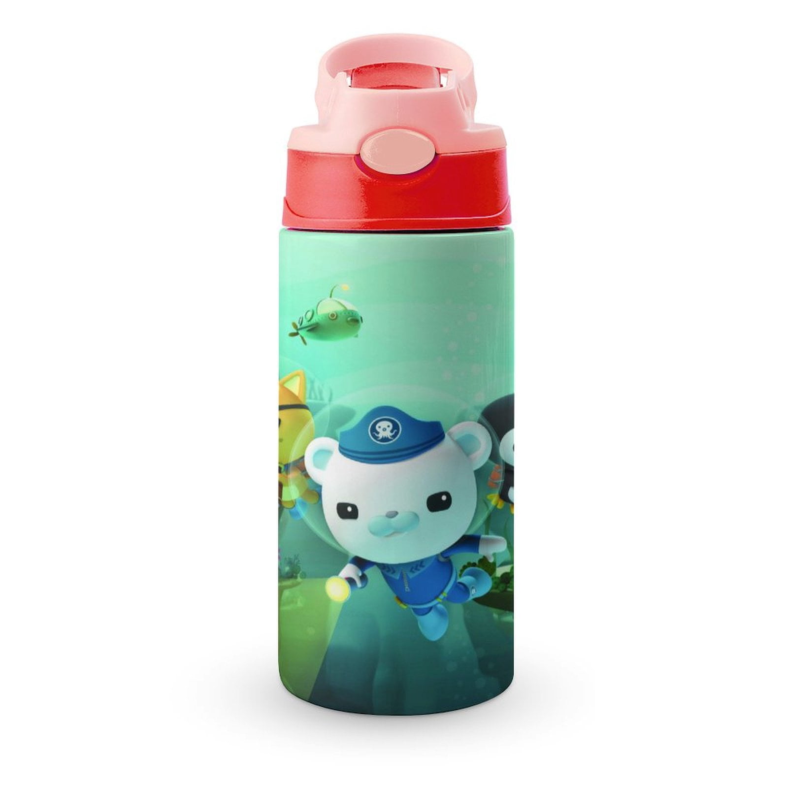 Octonauts Kids Water Bottle with Silicone Straw And Spill-Proof Lid ...