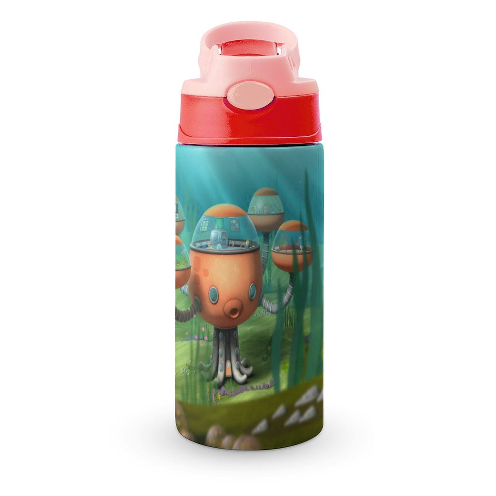 Octonauts Kids Water Bottle with Silicone Straw And Spill-Proof Lid ...