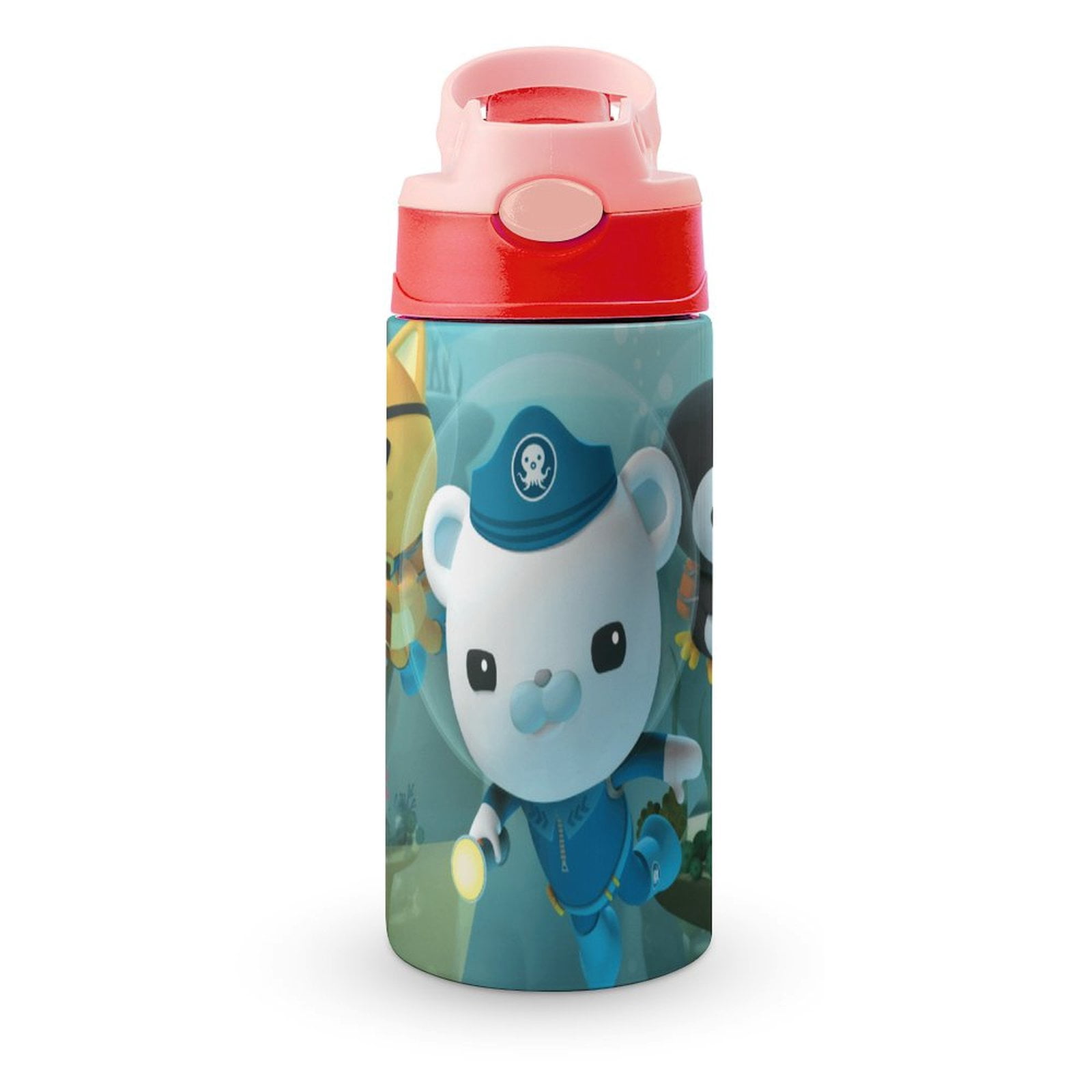 Octonauts Kids Water Bottle with Straw - Stainless Steel Vacuum ...